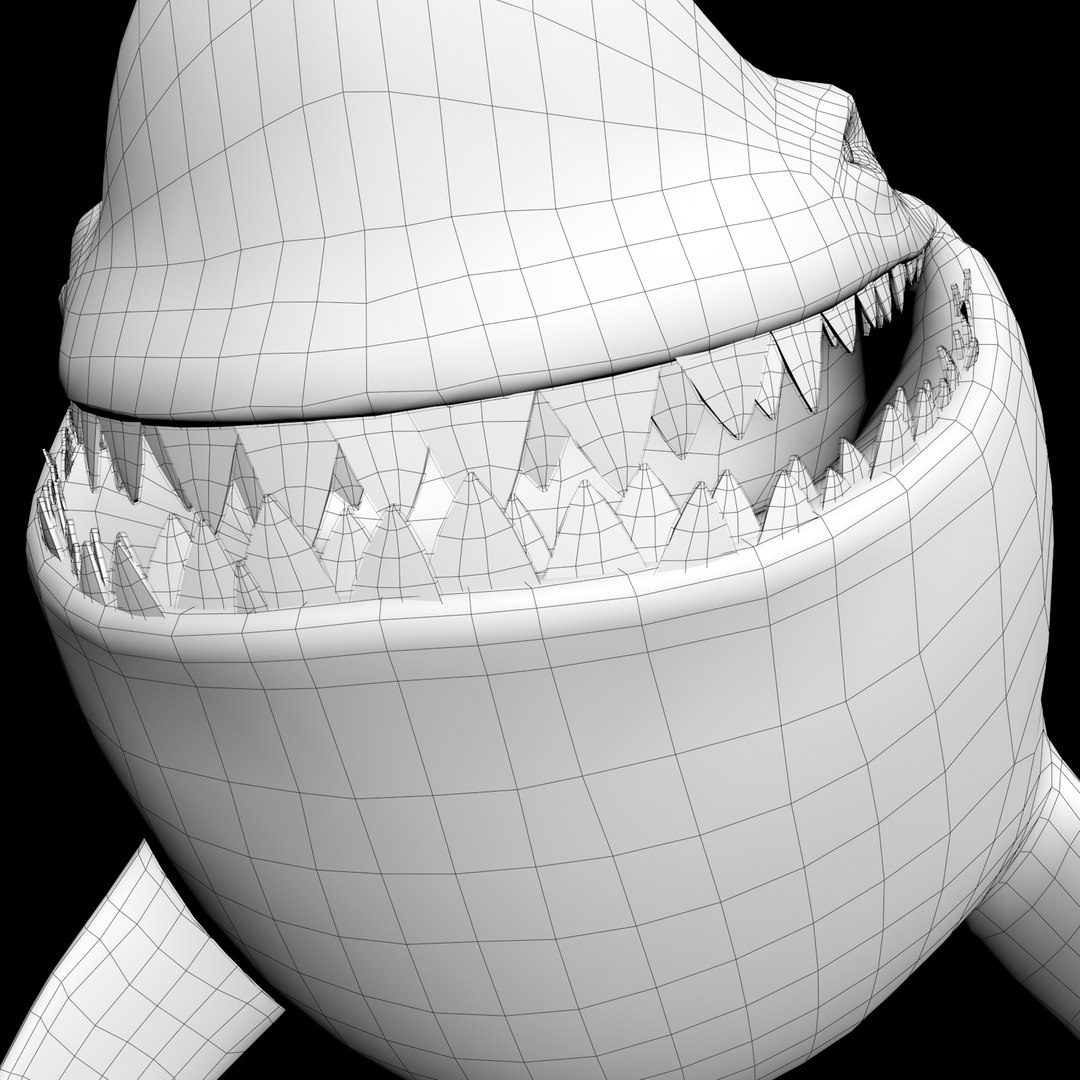 3d Ready Shark Model