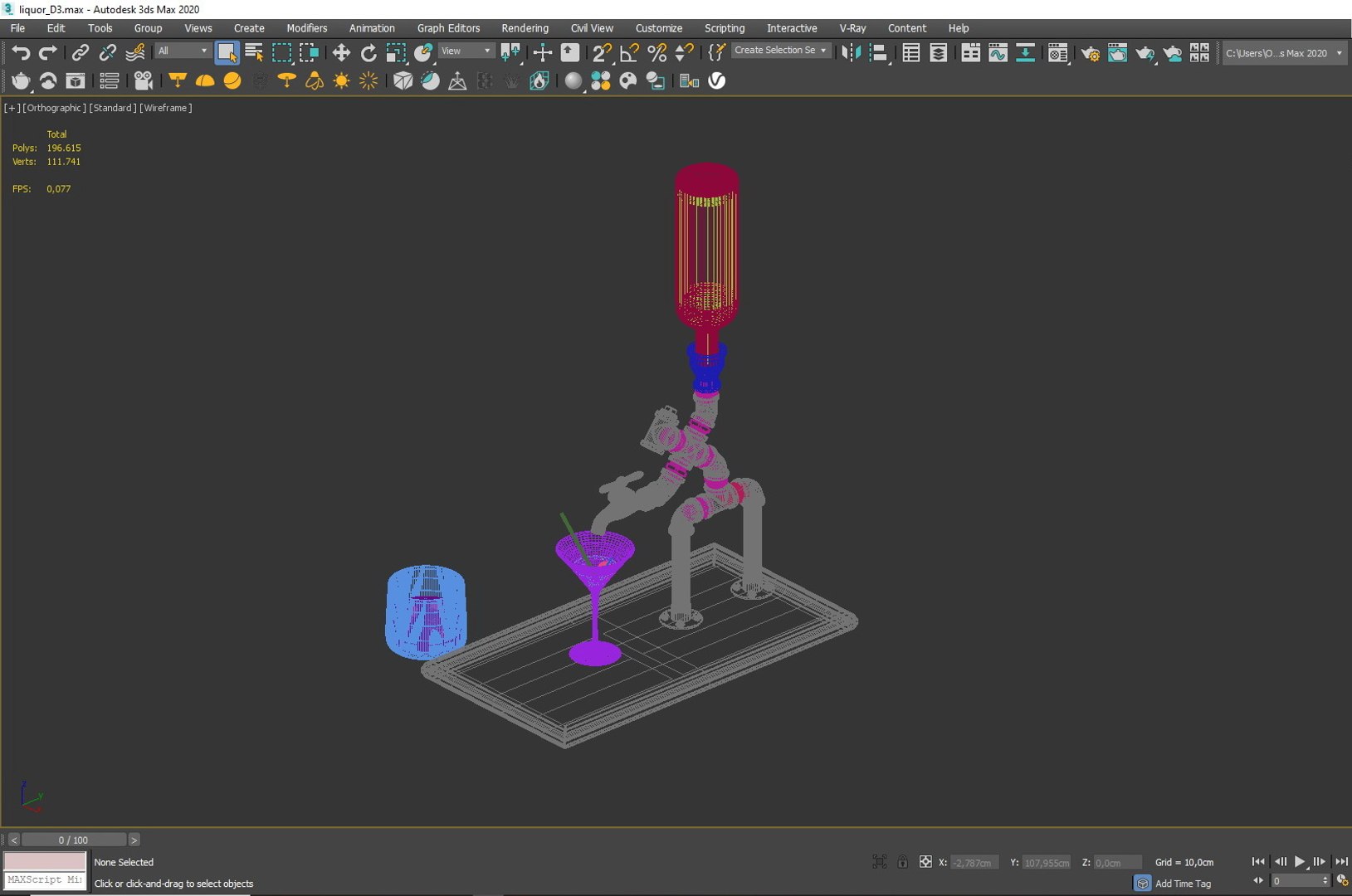 Liquor Dispenser LD03 Model - TurboSquid 2517820