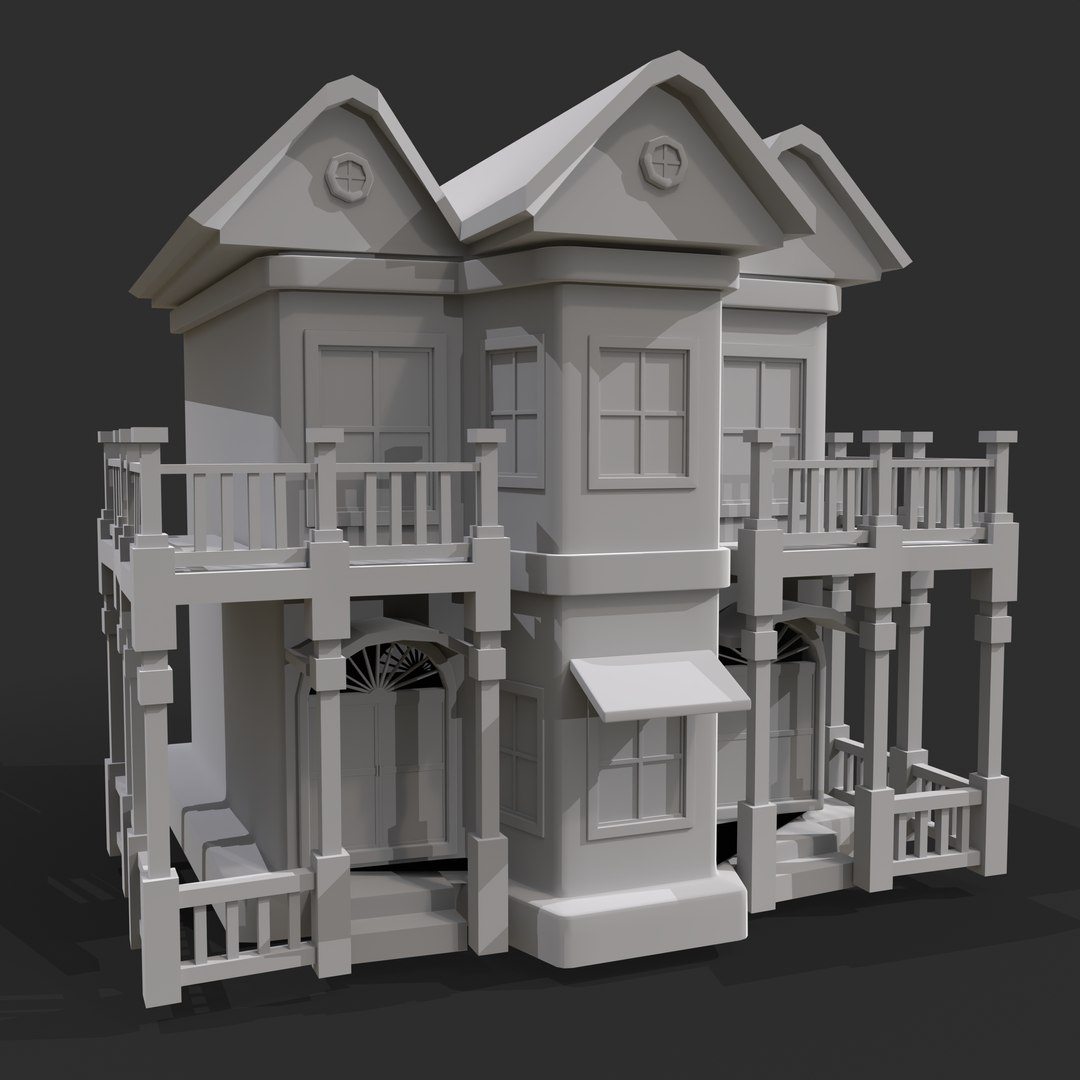 3D 3D Game House With PBR Texturing Model - TurboSquid 2007010