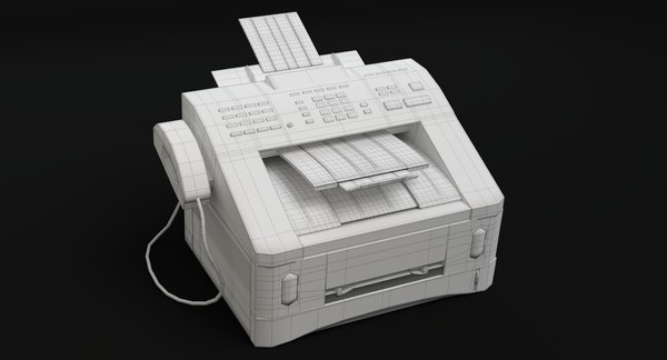 3d fax machine model