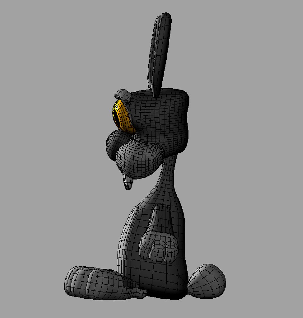 Free Obj Mode Cartoon Rabbit