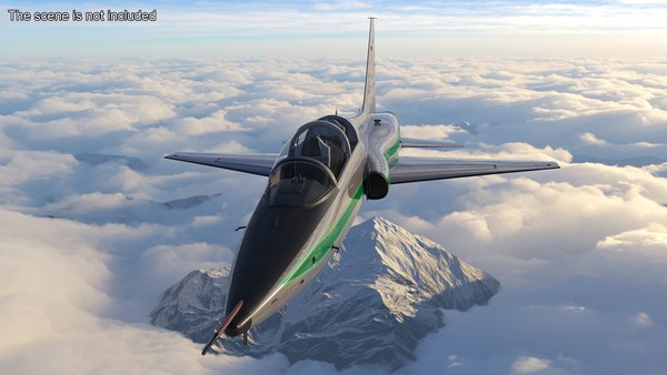 modelo 3d Supersonic Jet Trainer Gris Interior simple - TurboSquid 2190572