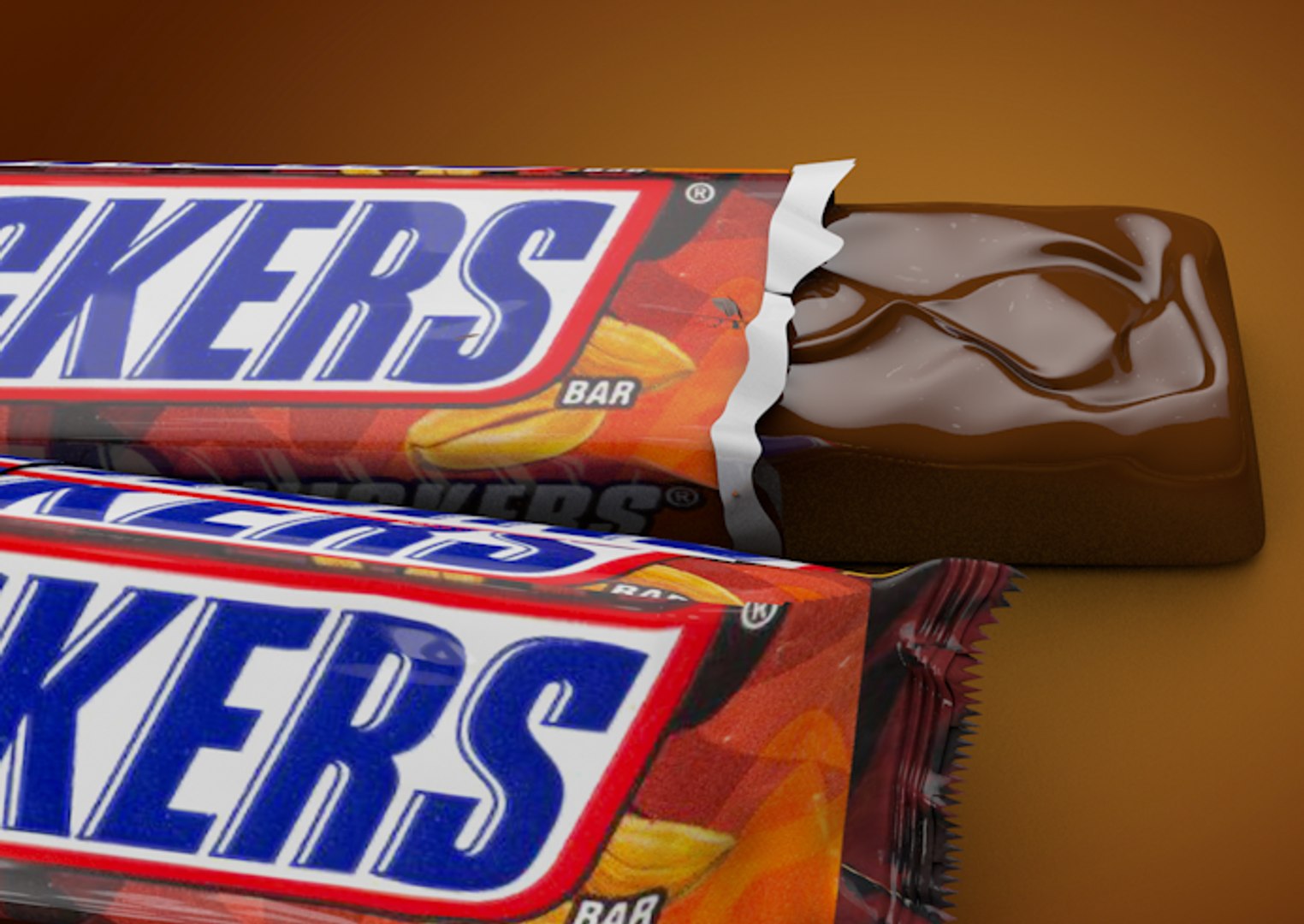 Snickers Chocolate Bars 3D Model - TurboSquid 1266593