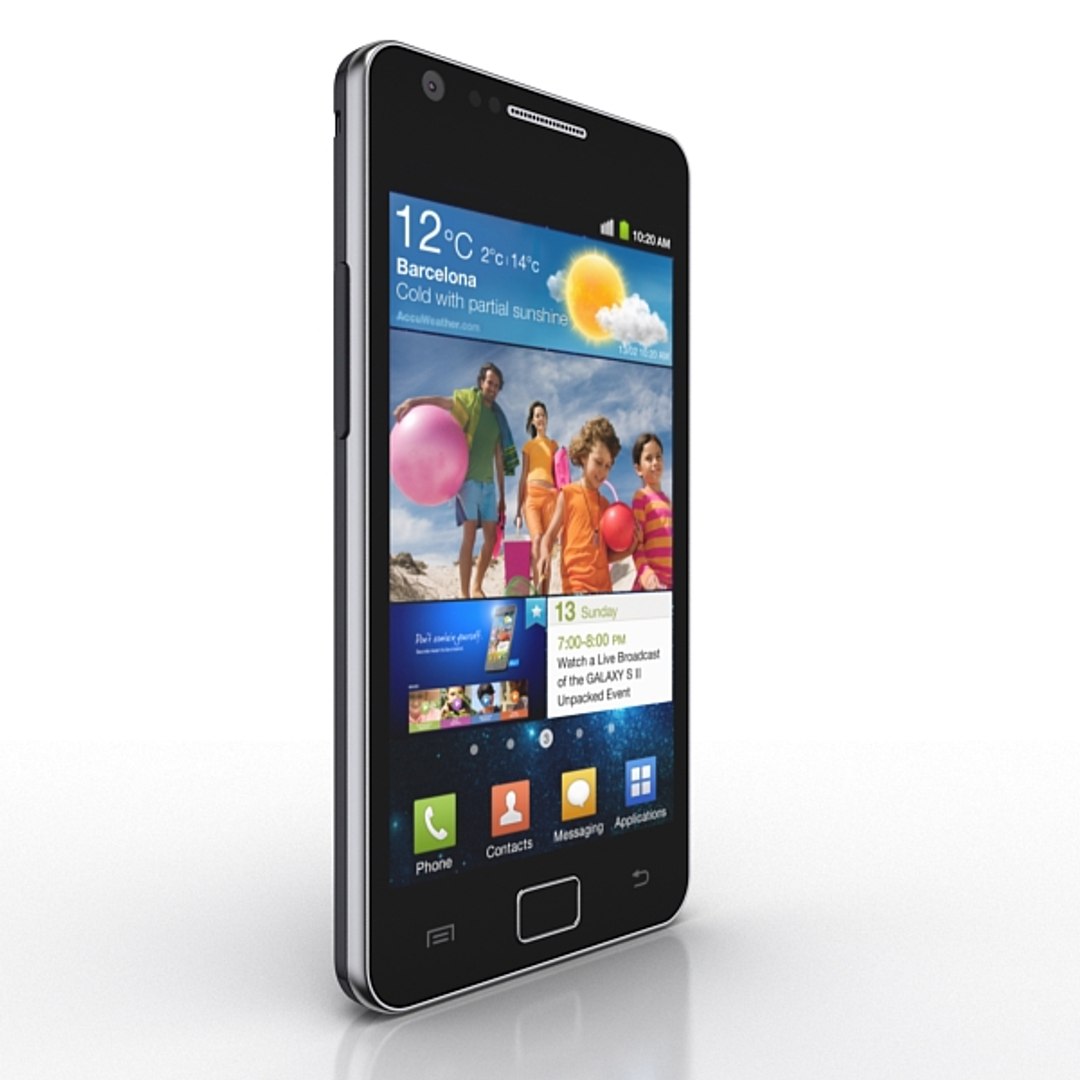 3d Samsung I9100 Galaxy S2 Model