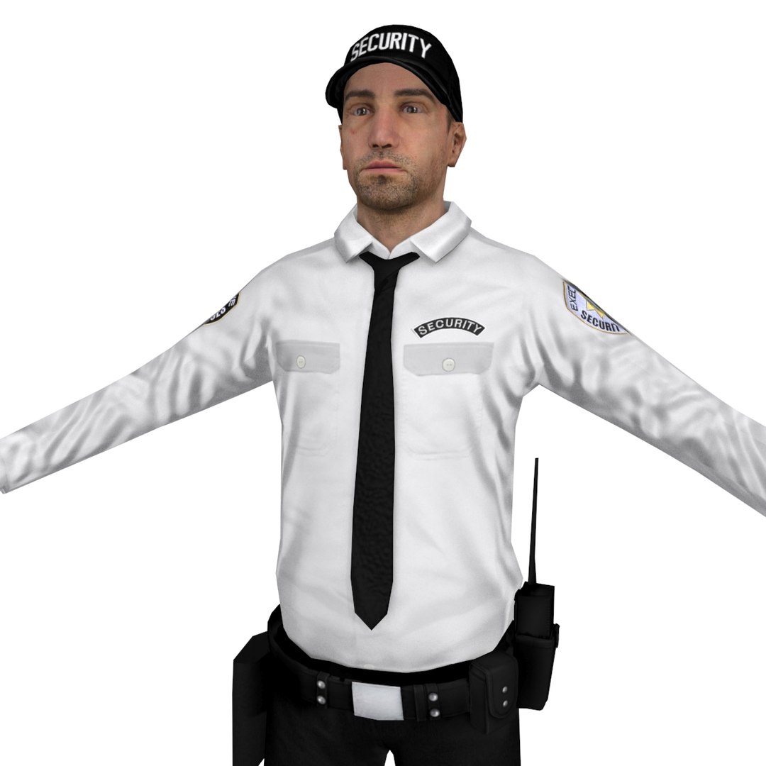 3d Model Rigged Security