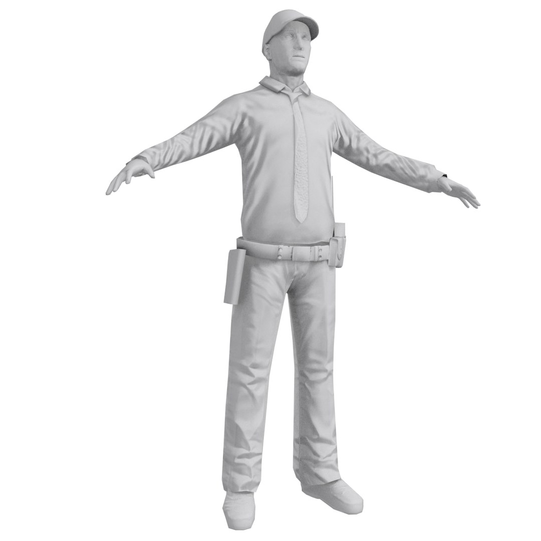 3d Model Rigged Security