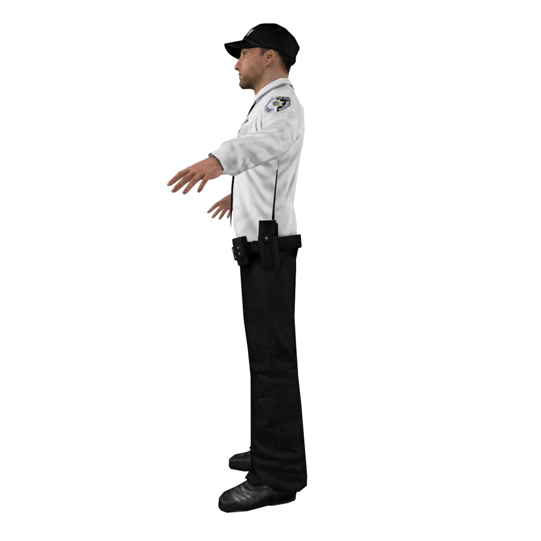 3d Model Rigged Security