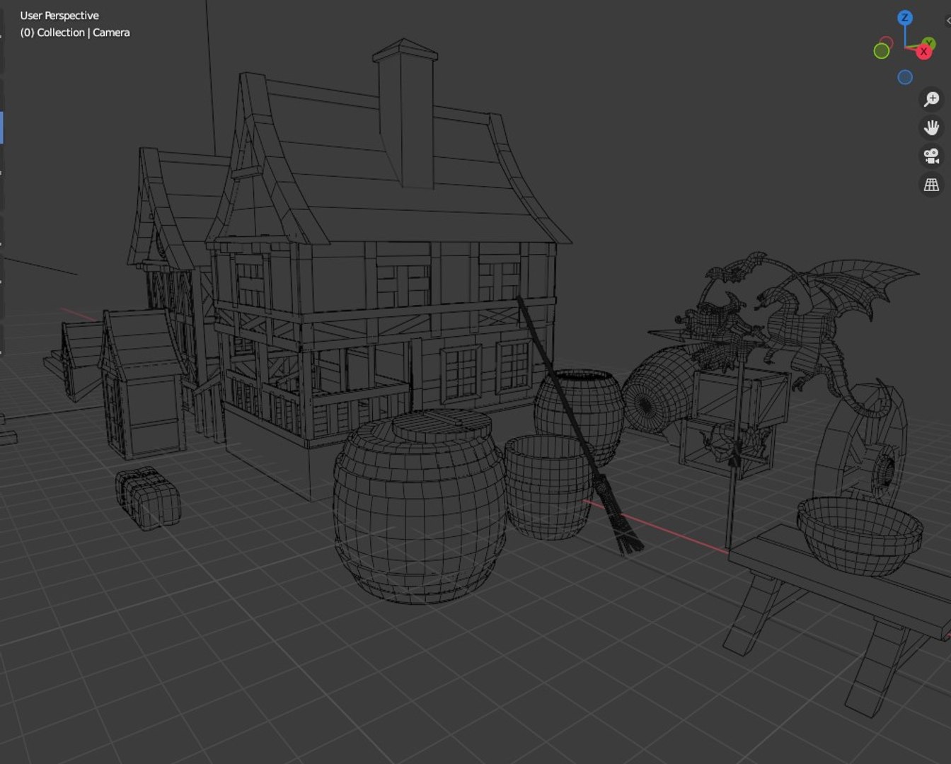 Stylized Medival Village 3D Model - TurboSquid 1970971