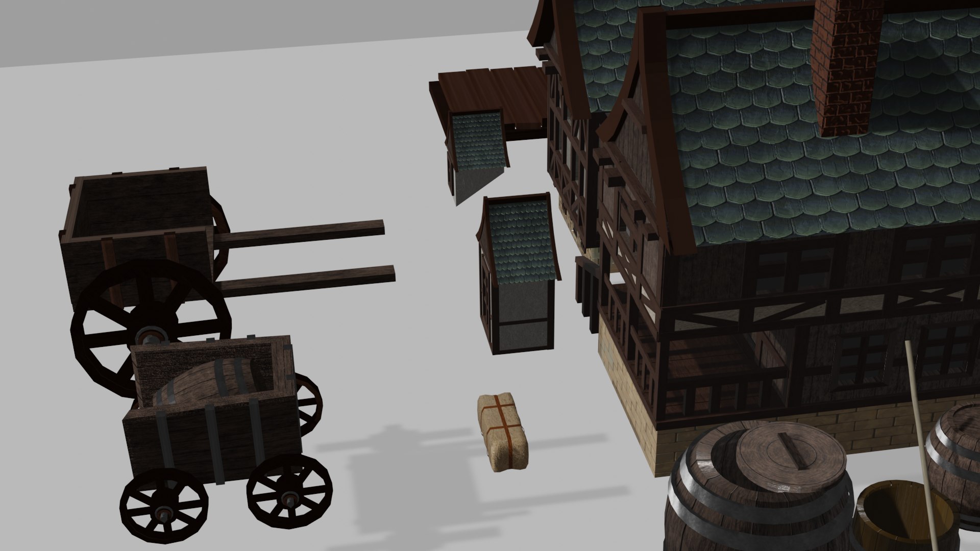 Stylized Medival Village 3D Model - TurboSquid 1970971