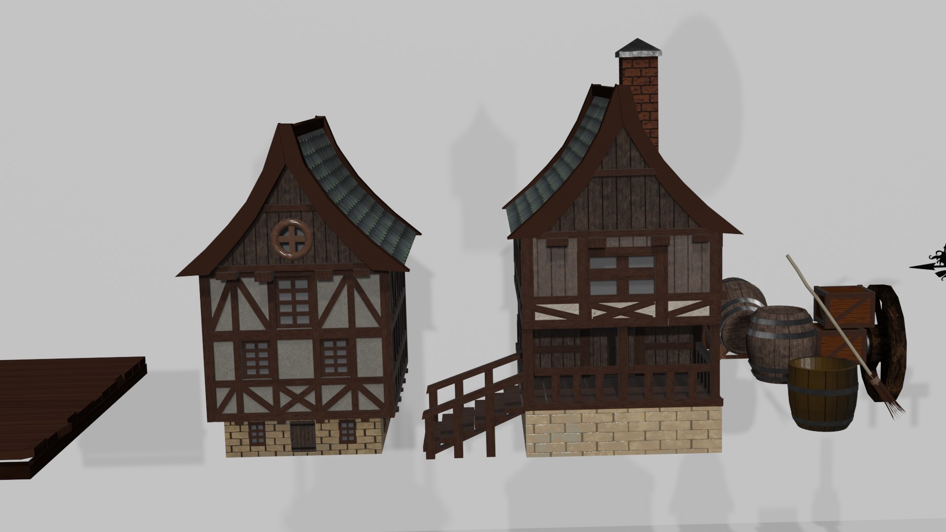 Stylized Medival Village 3D Model - TurboSquid 1970971