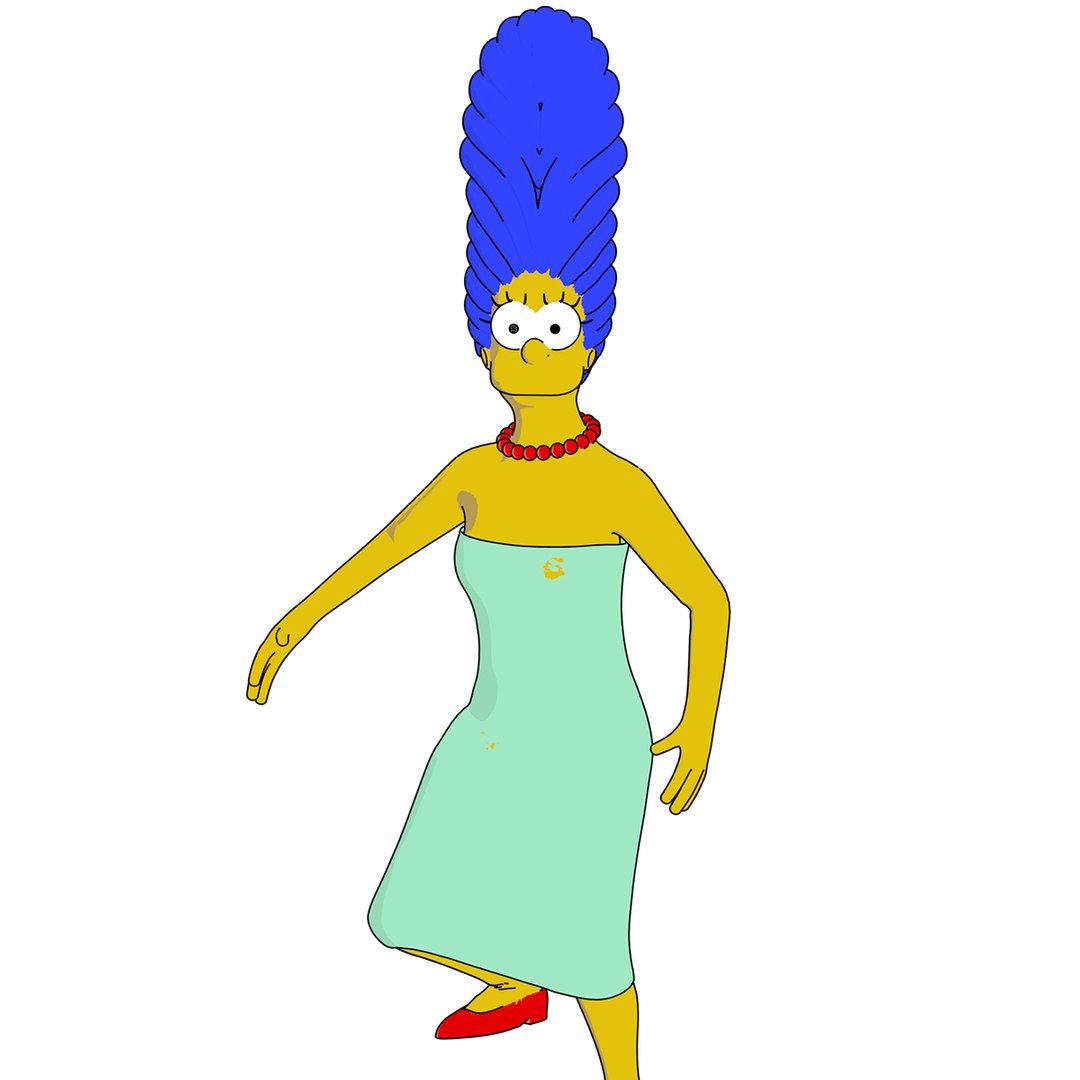 3D Marge Simpson Model - TurboSquid 2251390