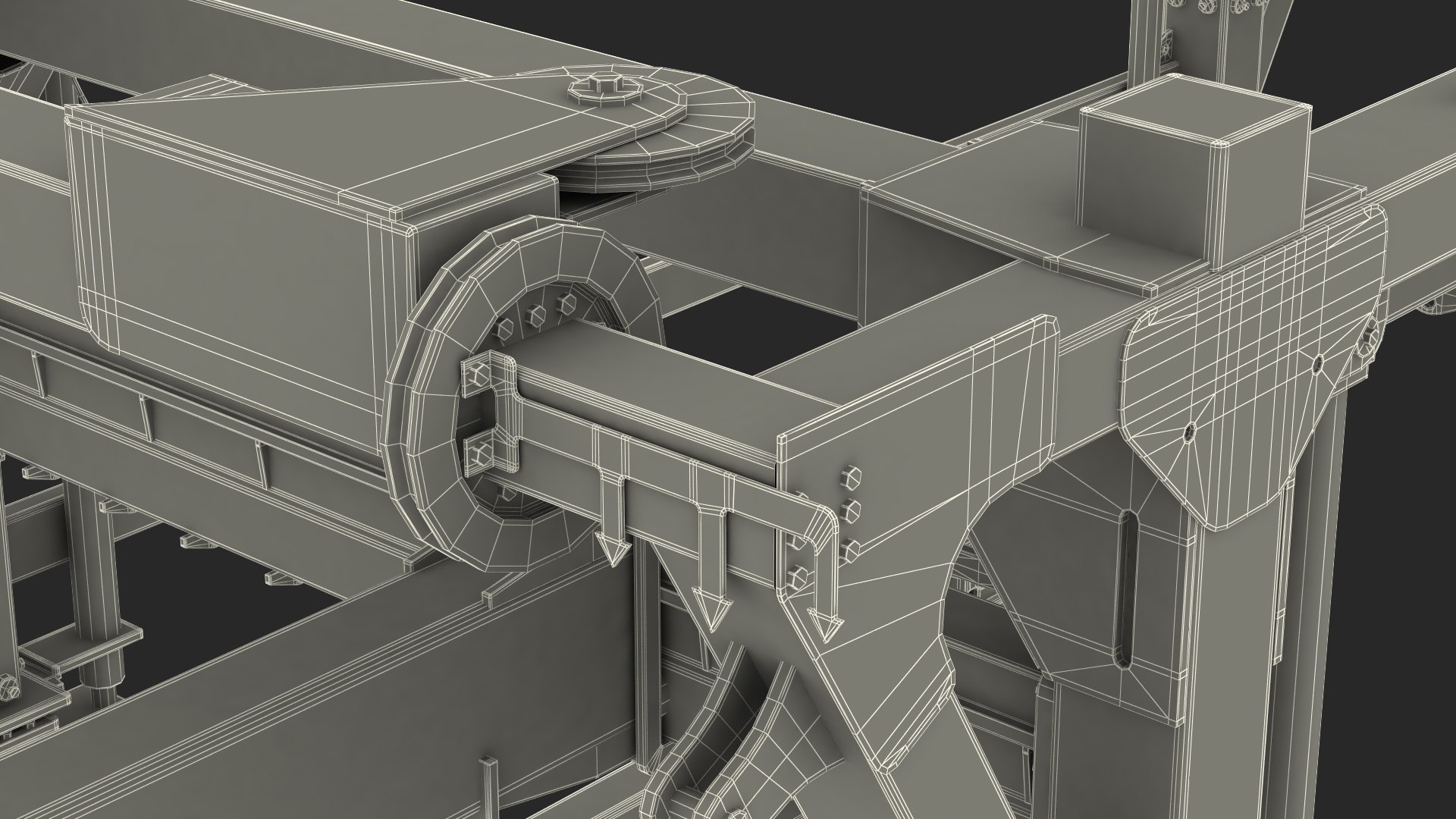 Heavy duty straddle carrier 3D model - TurboSquid 1452146