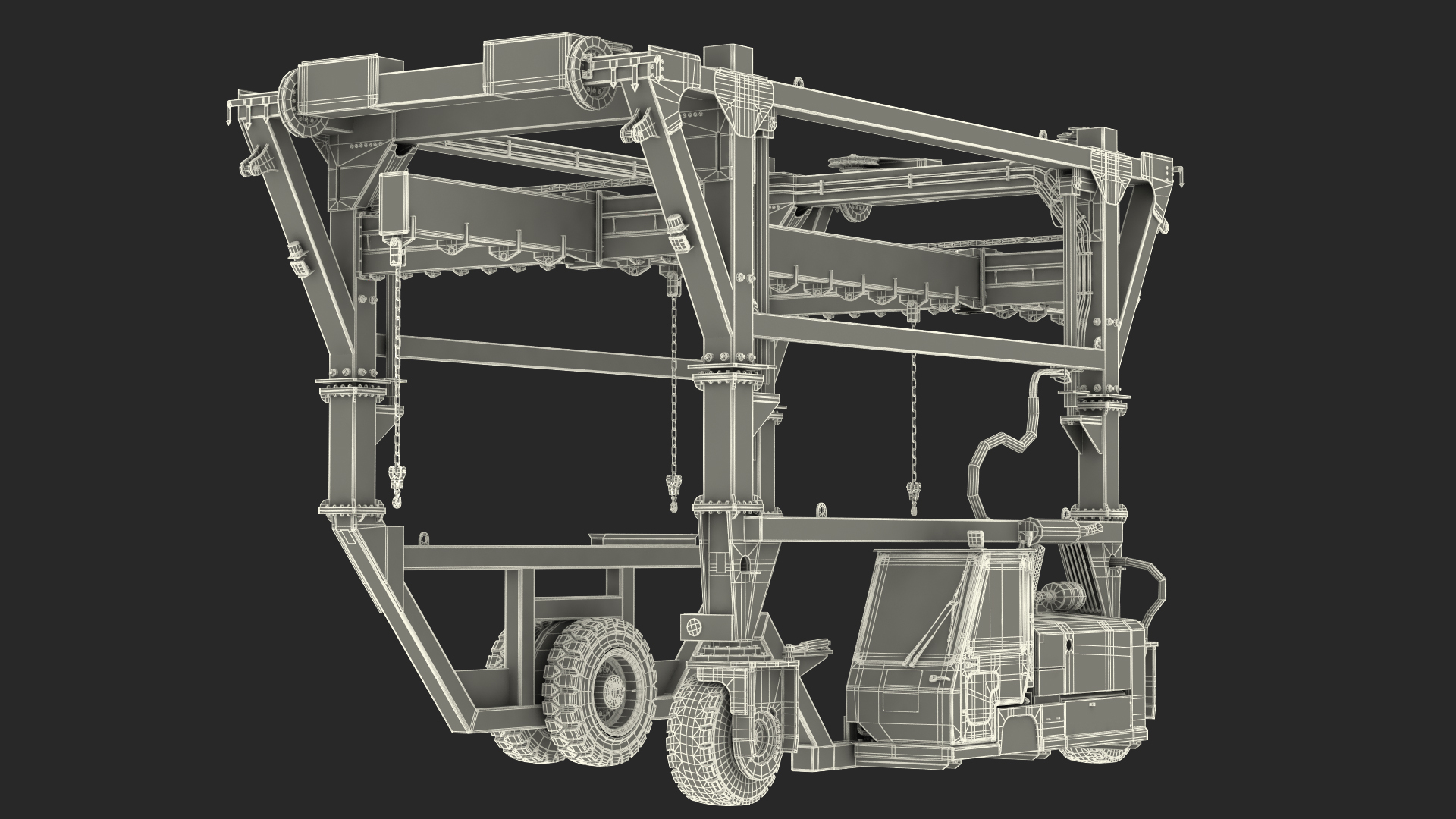Heavy Duty Straddle Carrier 3D Model - TurboSquid 1452146
