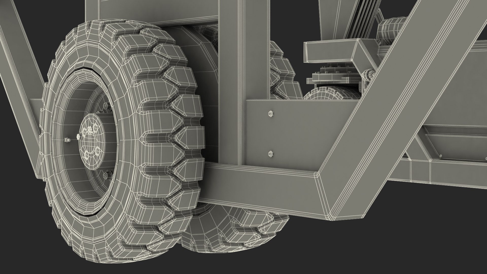 Heavy duty straddle carrier 3D model - TurboSquid 1452146