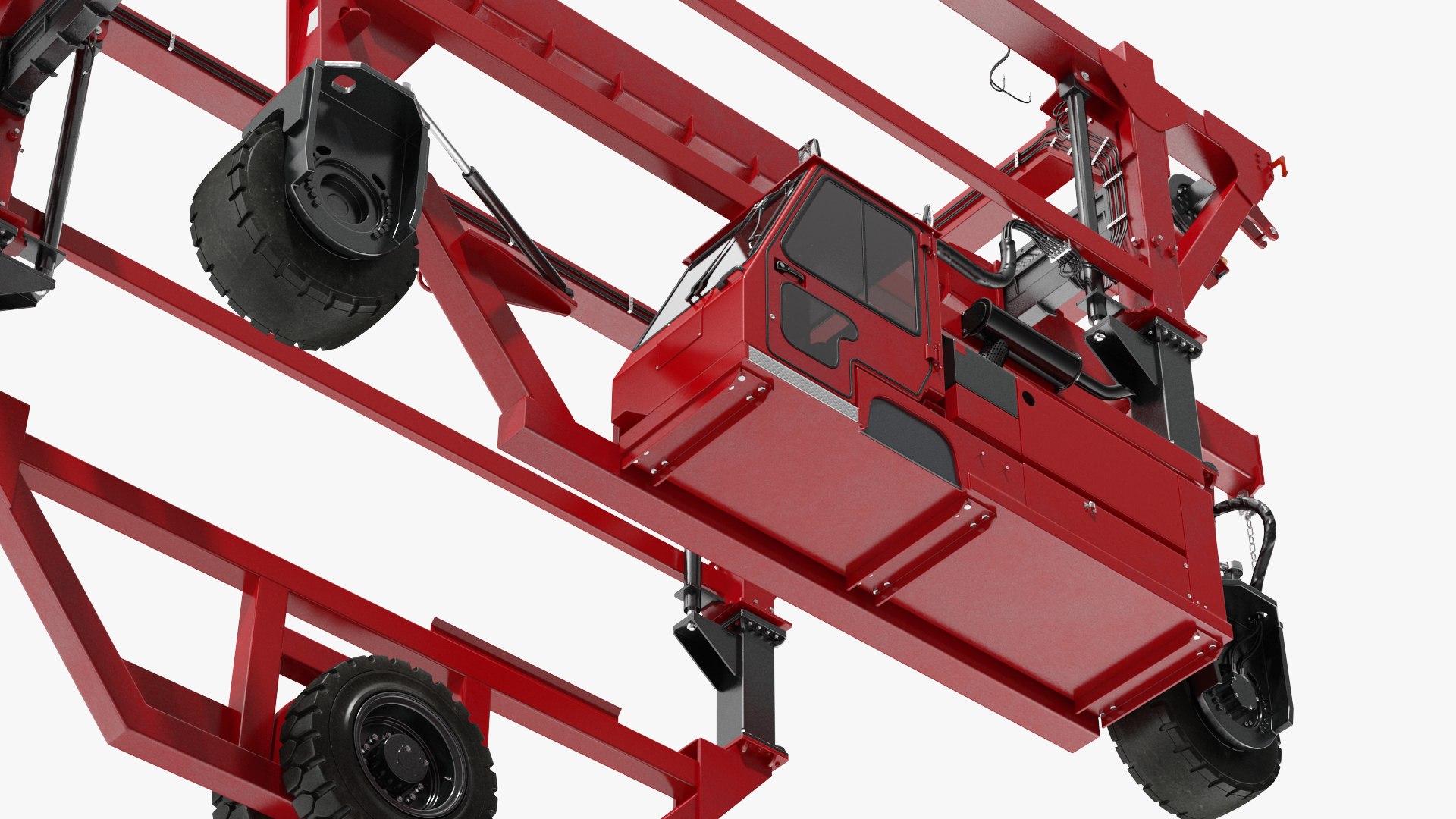 Heavy duty straddle carrier 3D model - TurboSquid 1452146