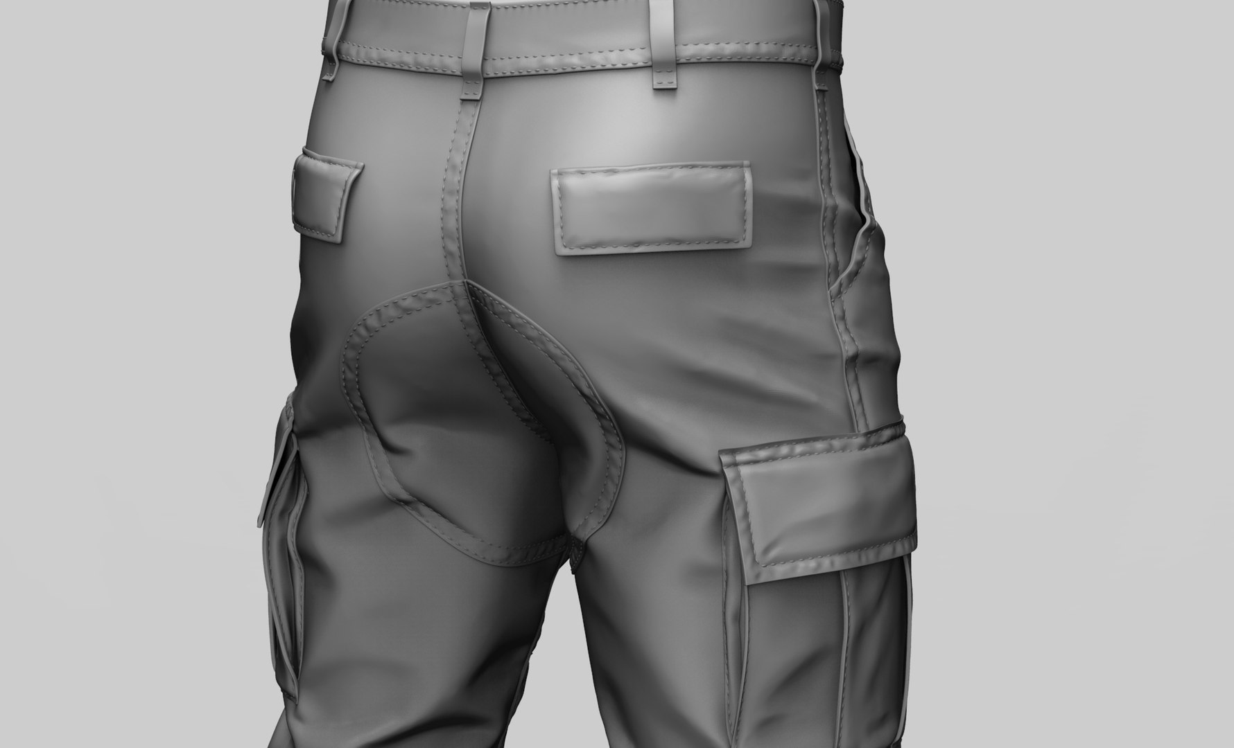 Cargo Pants 3D Model - TurboSquid 1376479