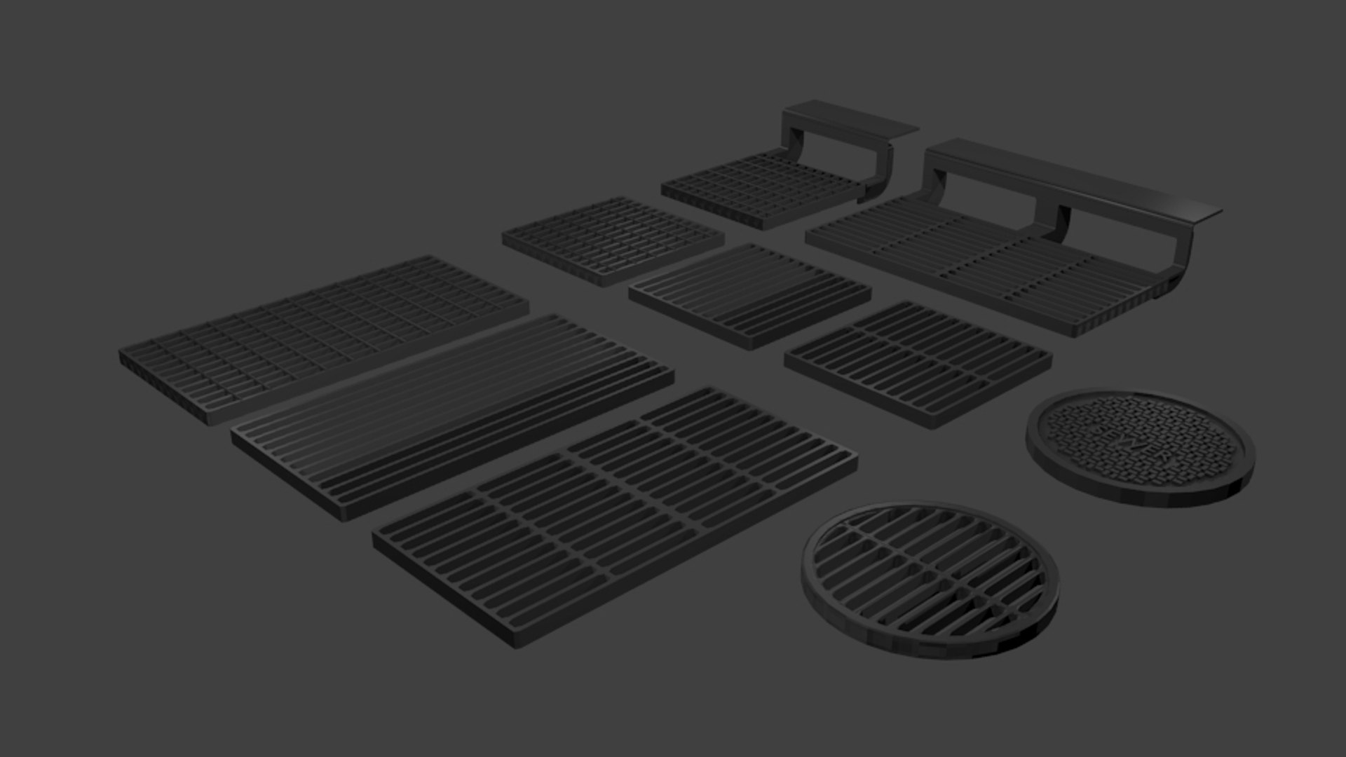 Roadway Drains 3D Model - TurboSquid 1410295