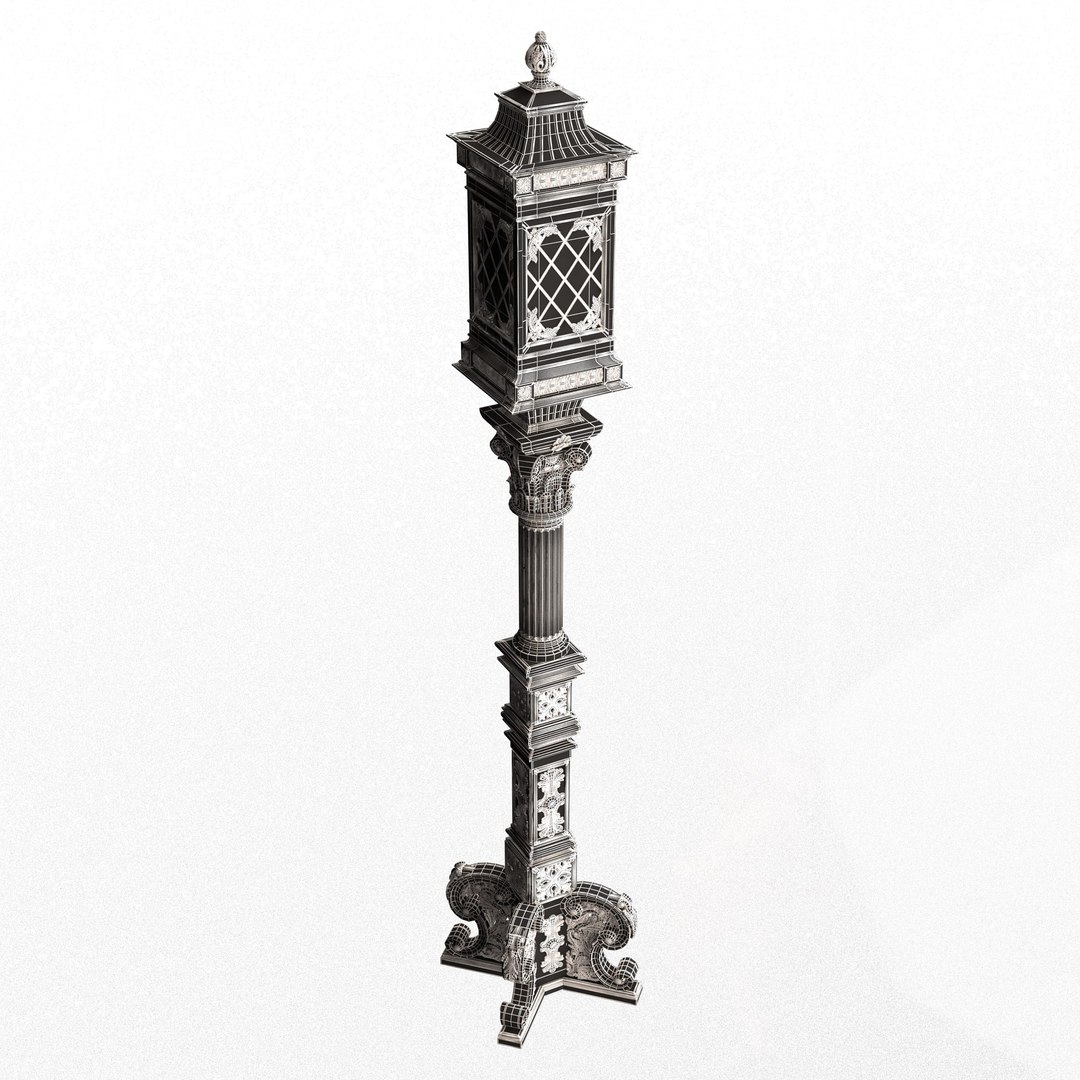 Classic Street Light 0201 3D Model - TurboSquid 2423342
