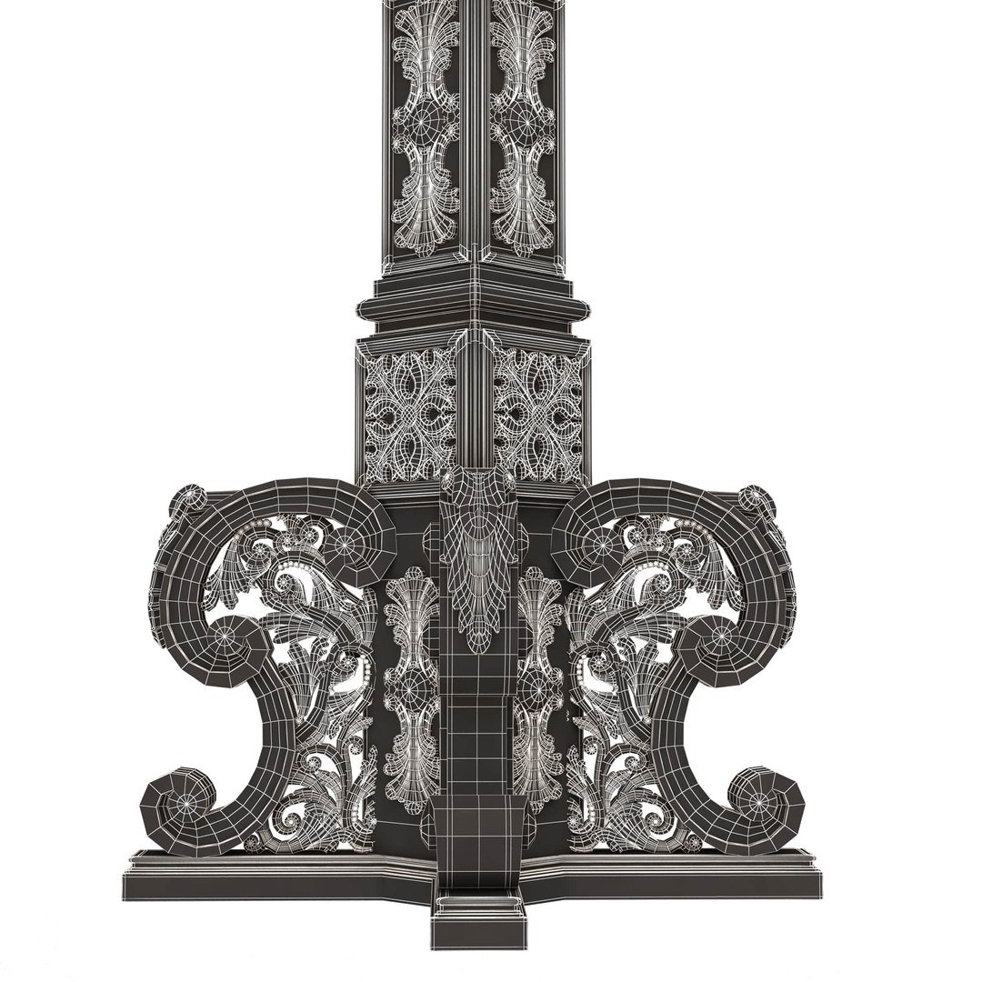 Classic Street Light 0201 3D Model - TurboSquid 2423342