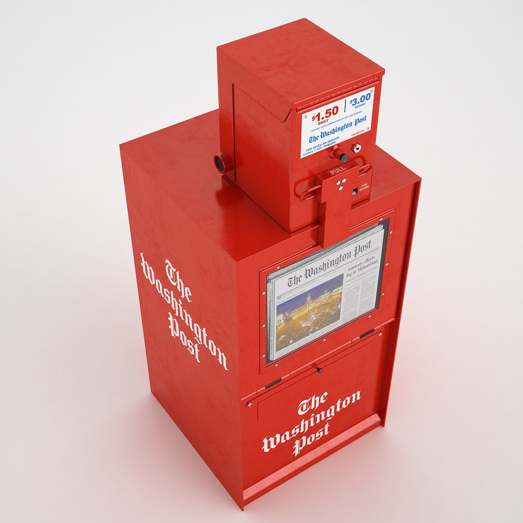 3d Newspaper Box Model