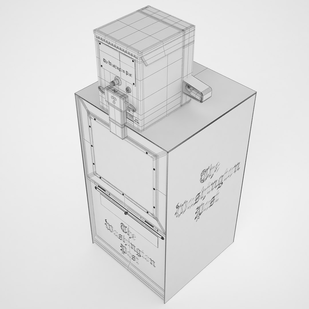 3d Newspaper Box Model