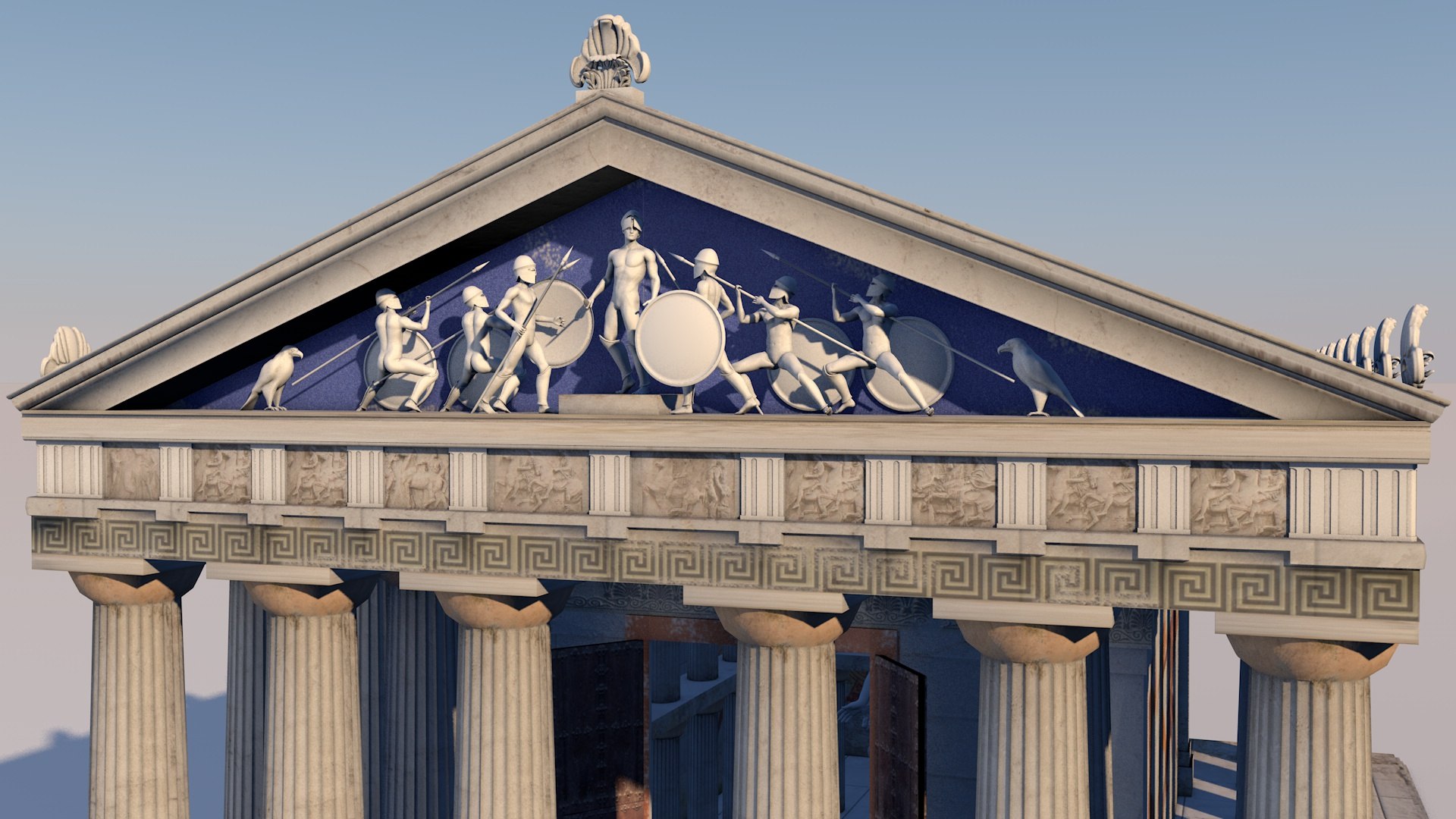 Doric Greek Temple 3D - TurboSquid 1298426