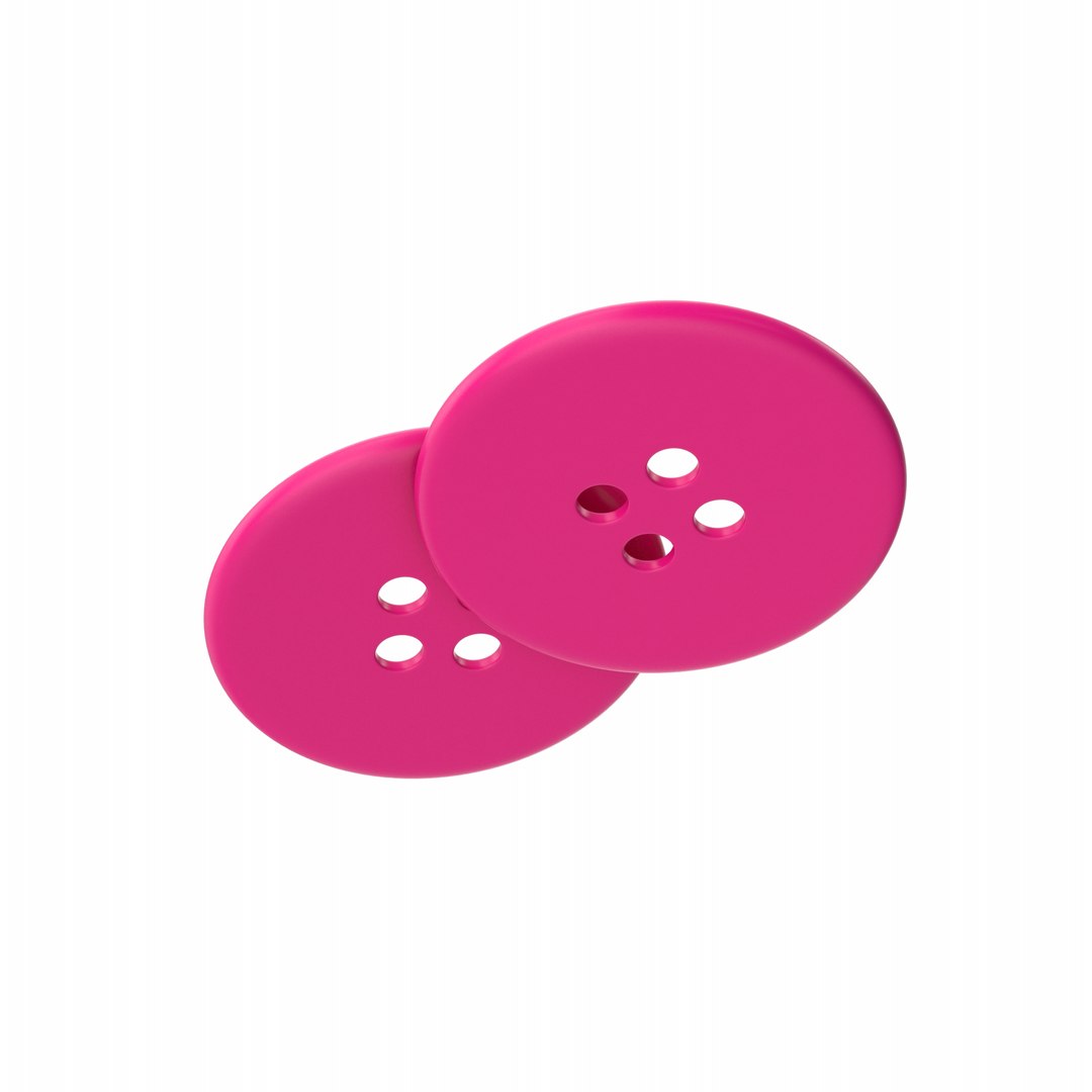 3D Model Cloth Buttons - TurboSquid 2139098