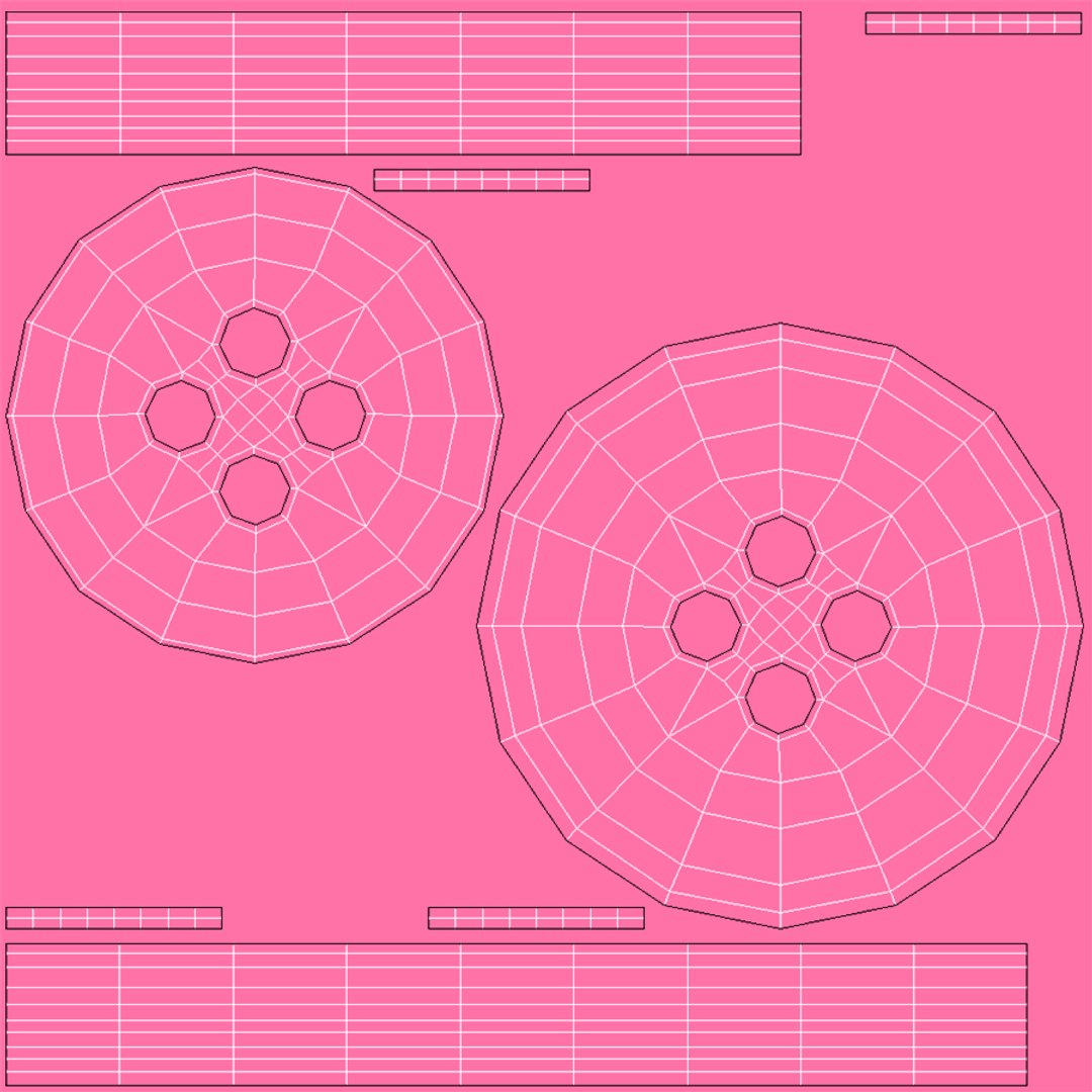 3D Model Cloth Buttons - TurboSquid 2139098
