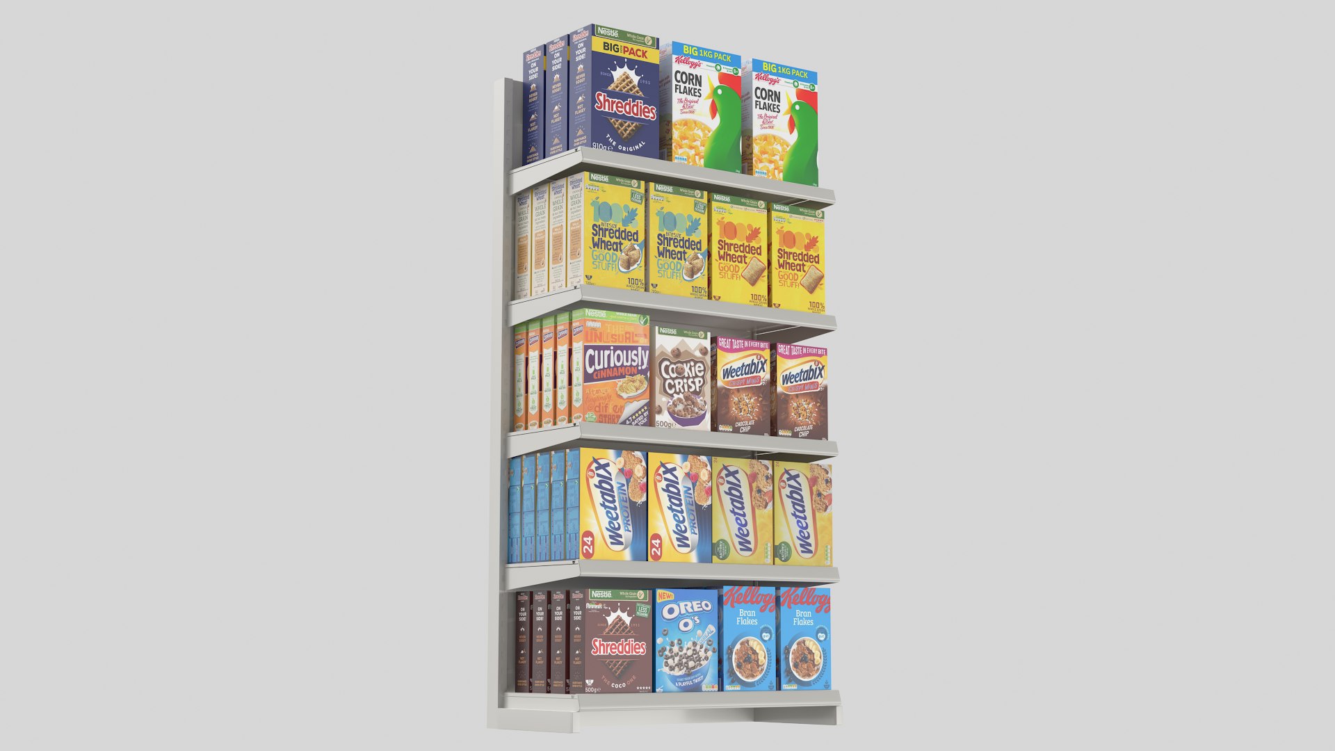 3D model Supermarket Shelves Collection - TurboSquid 1879274