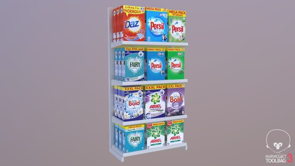 3D model Supermarket Shelves Collection - TurboSquid 1879274