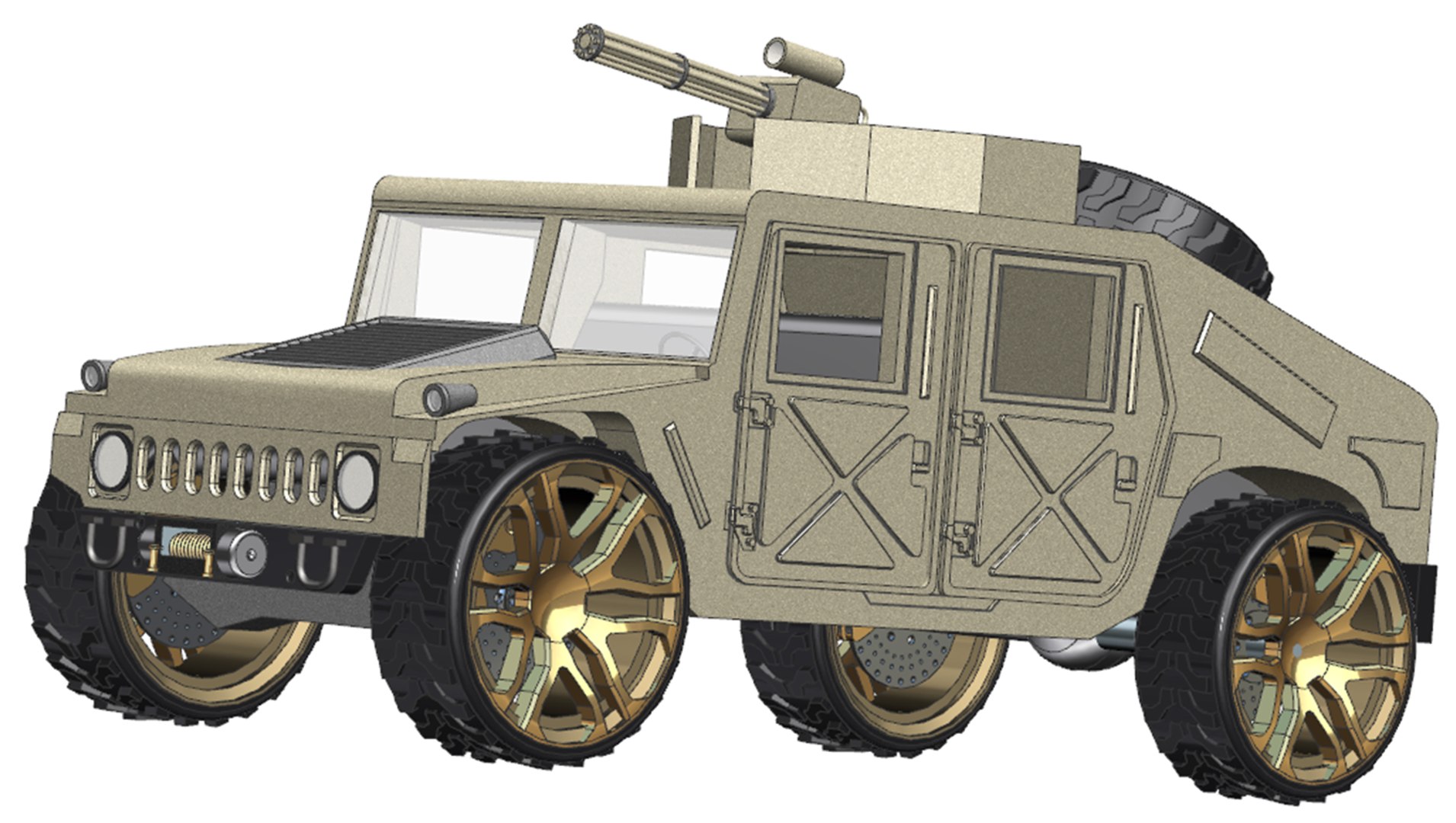 3D model army hummer - TurboSquid 1152952