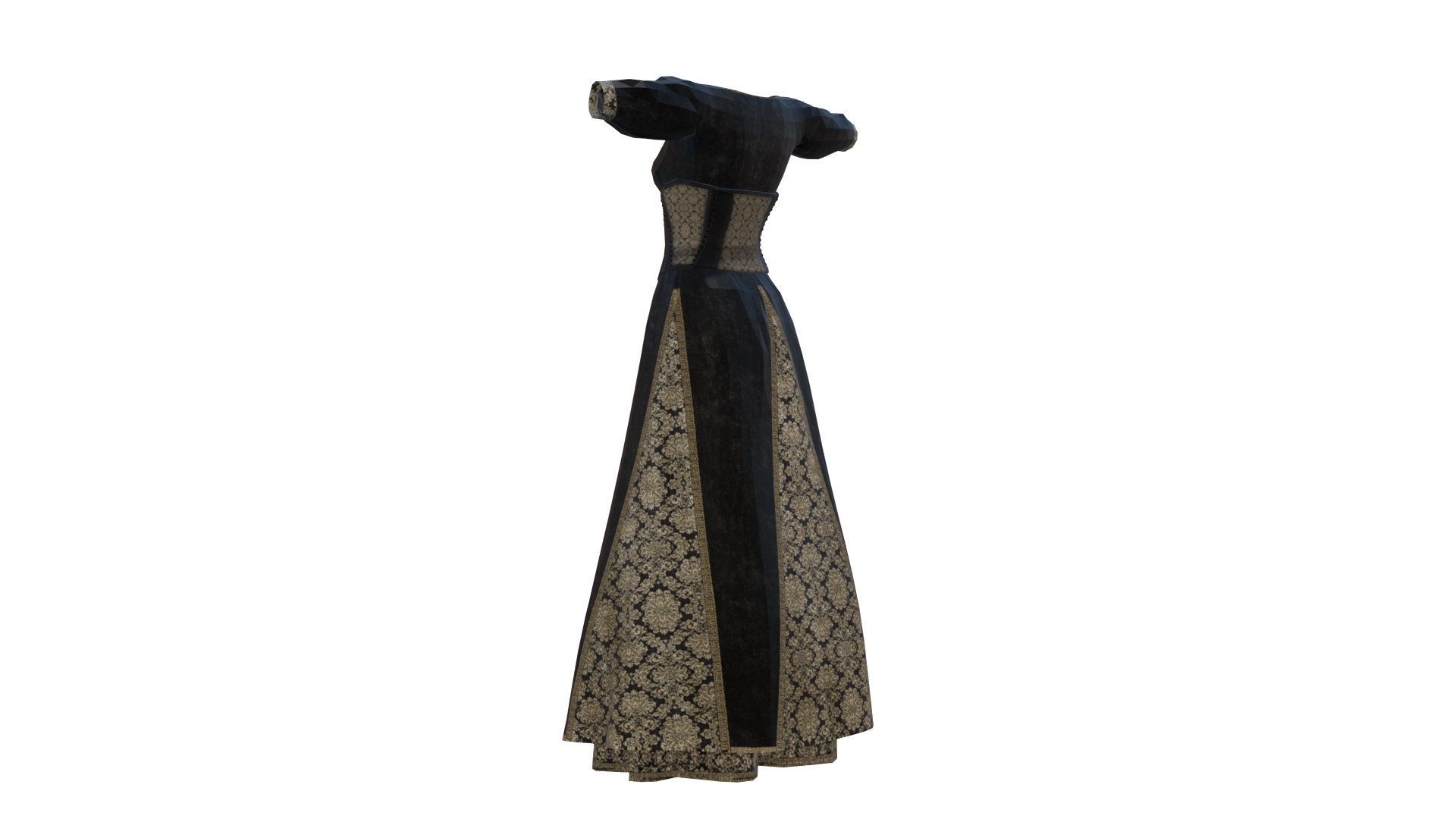 Medieval Retro Dress 3D Model 3D Model - TurboSquid 2303753