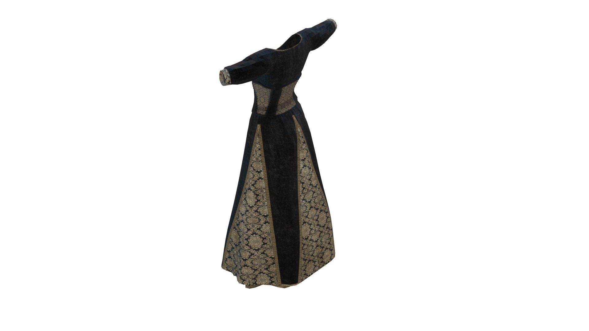 Medieval Retro Dress 3D Model 3D Model - TurboSquid 2303753