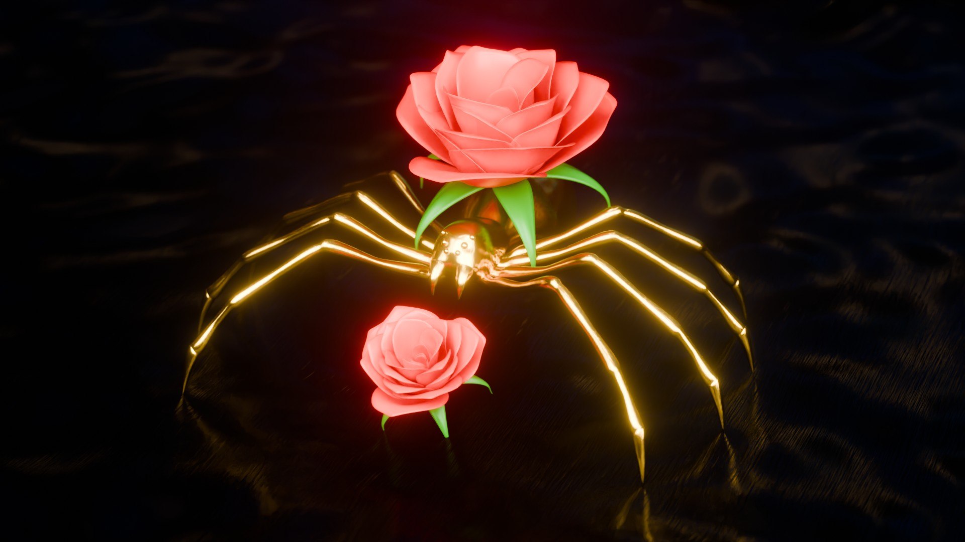 3D Abstract Spider Scene - TurboSquid 2484047