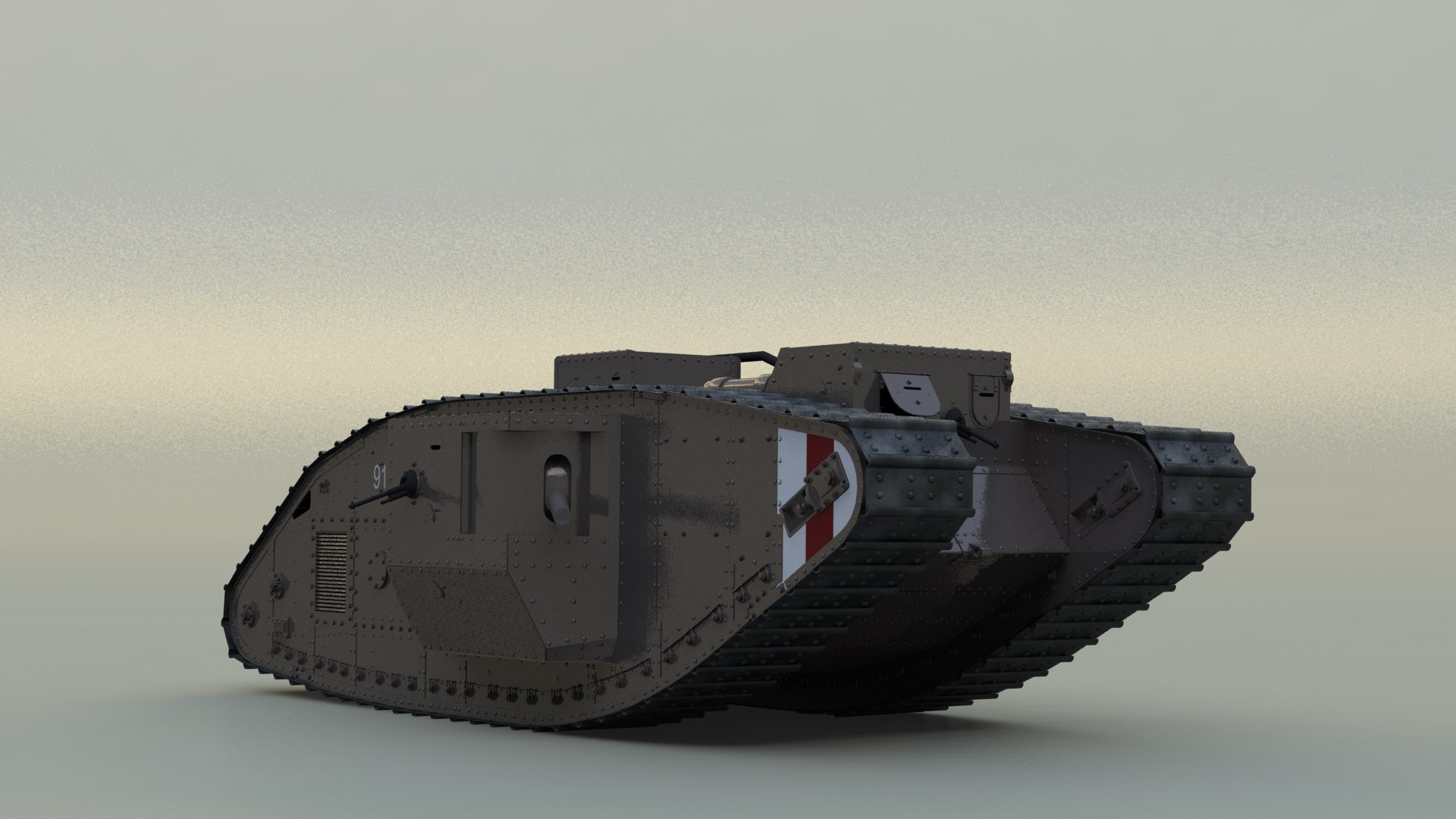 3d Model Of Mark War Tank