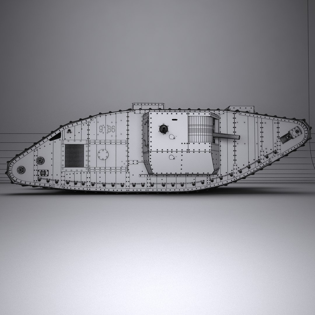 3d Model Of Mark War Tank