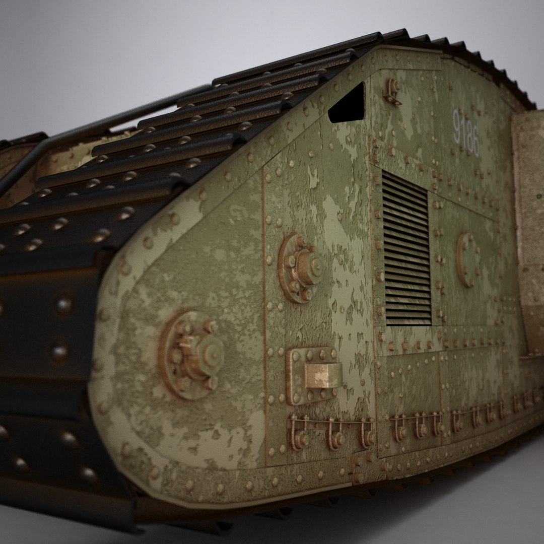 3d Model Of Mark War Tank
