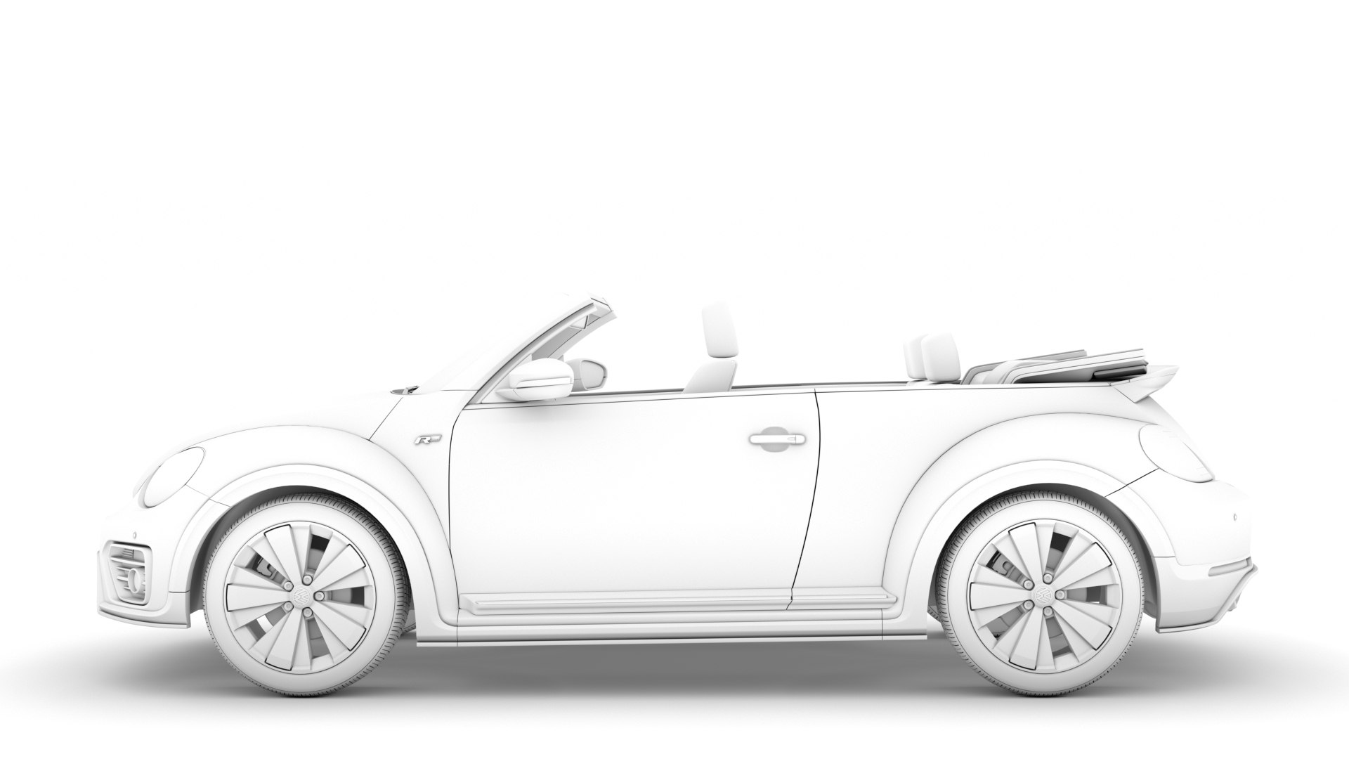 Beetle r line convertible 3D model - TurboSquid 1534666
