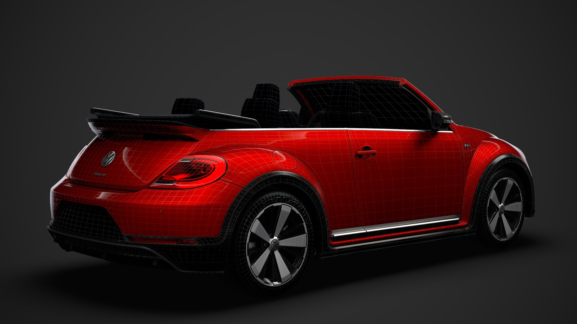 Beetle r line convertible 3D model - TurboSquid 1534666