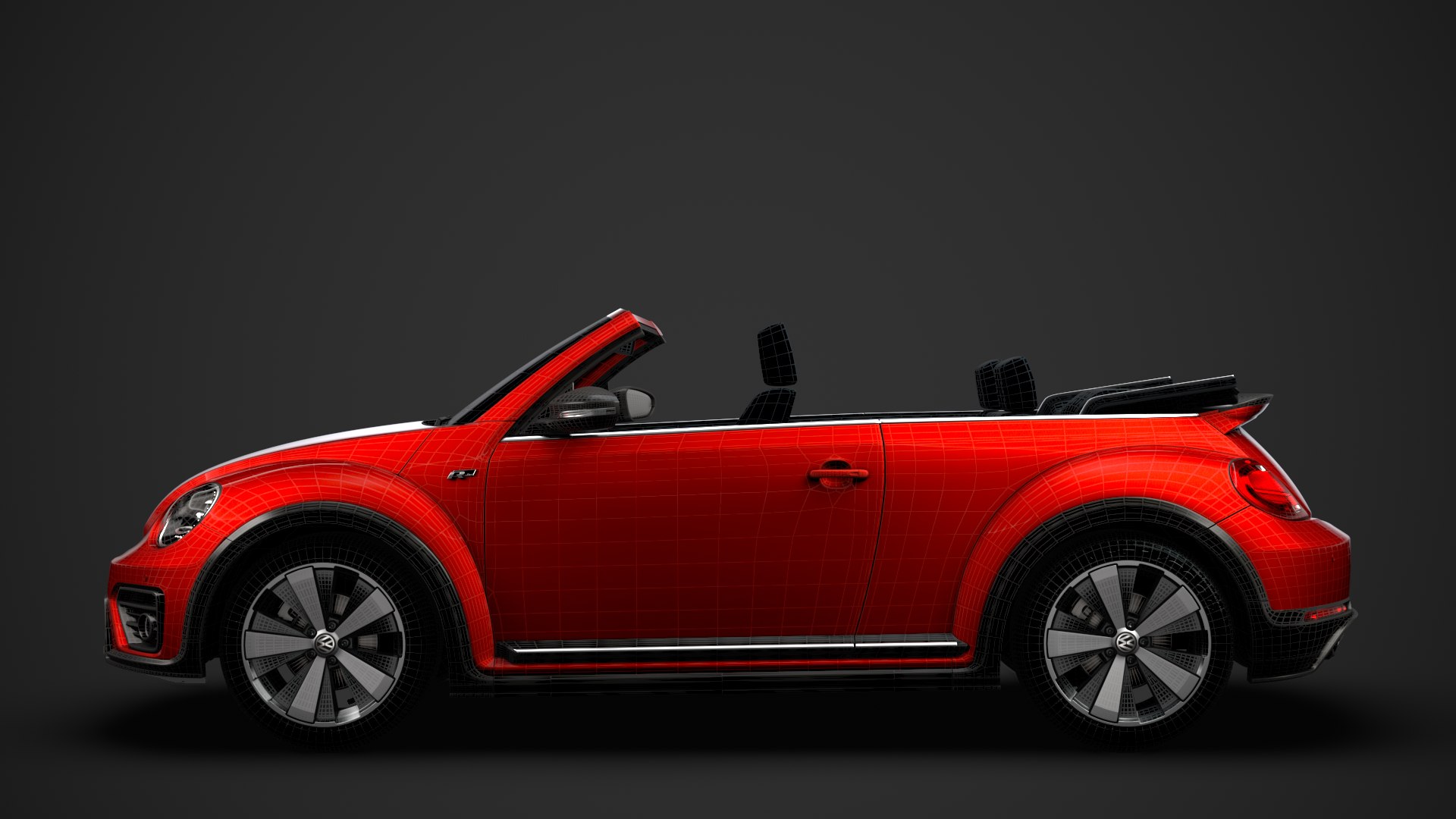 Beetle r line convertible 3D model - TurboSquid 1534666