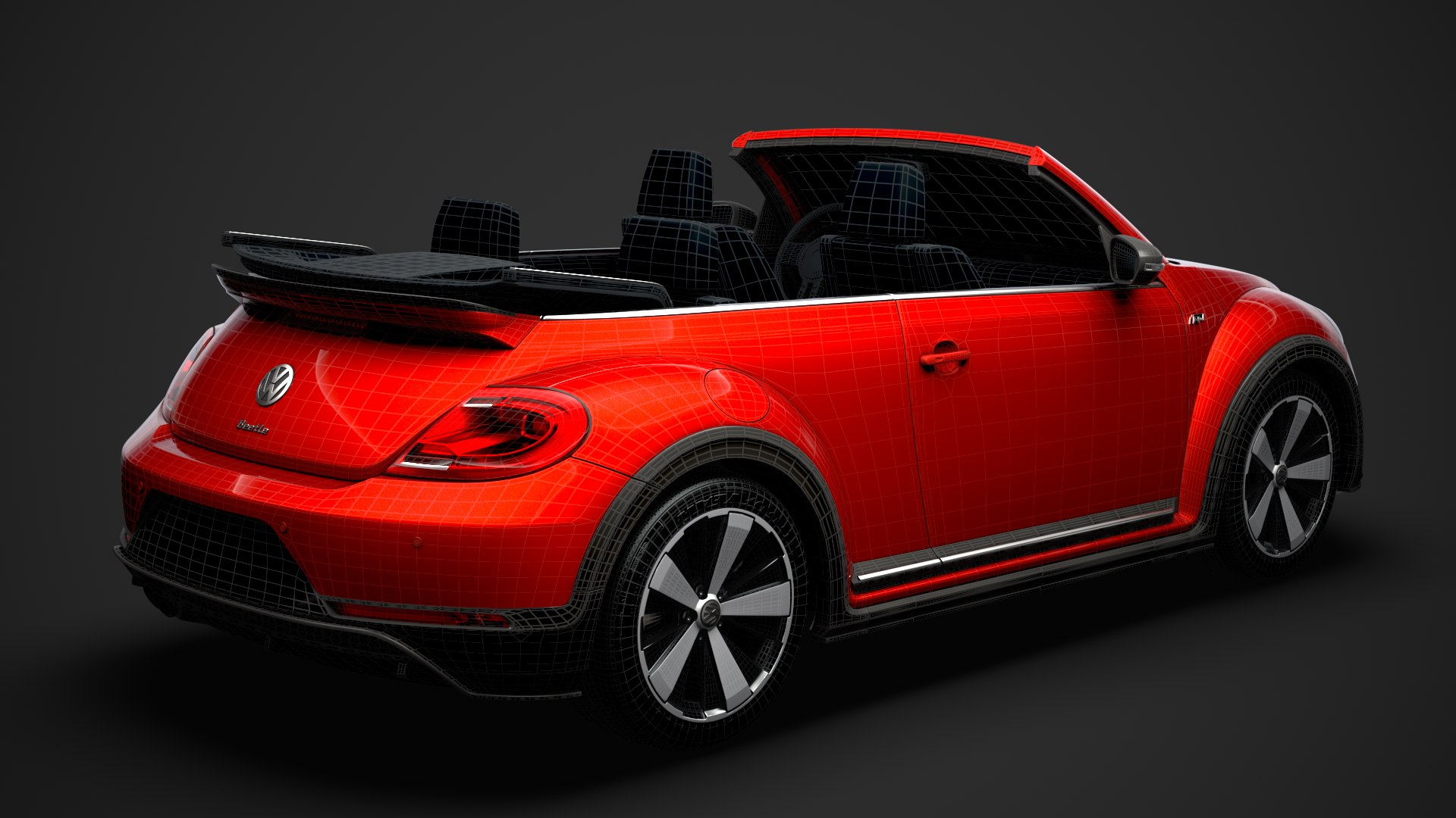 Beetle r line convertible 3D model - TurboSquid 1534666