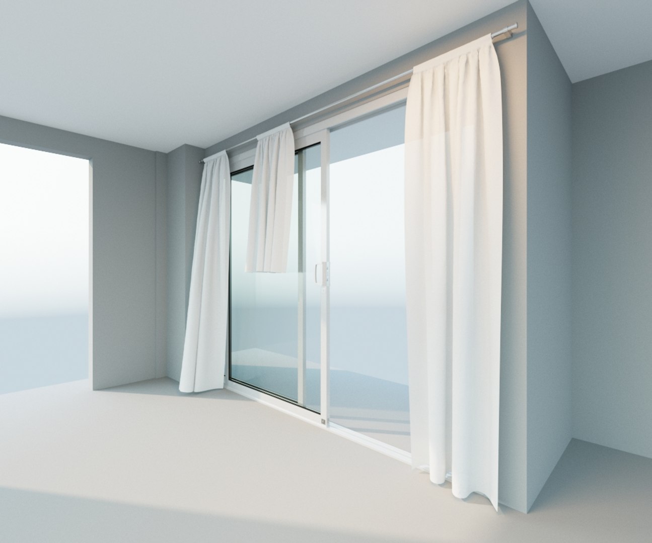 3d 3 Curtain Animation Sliding