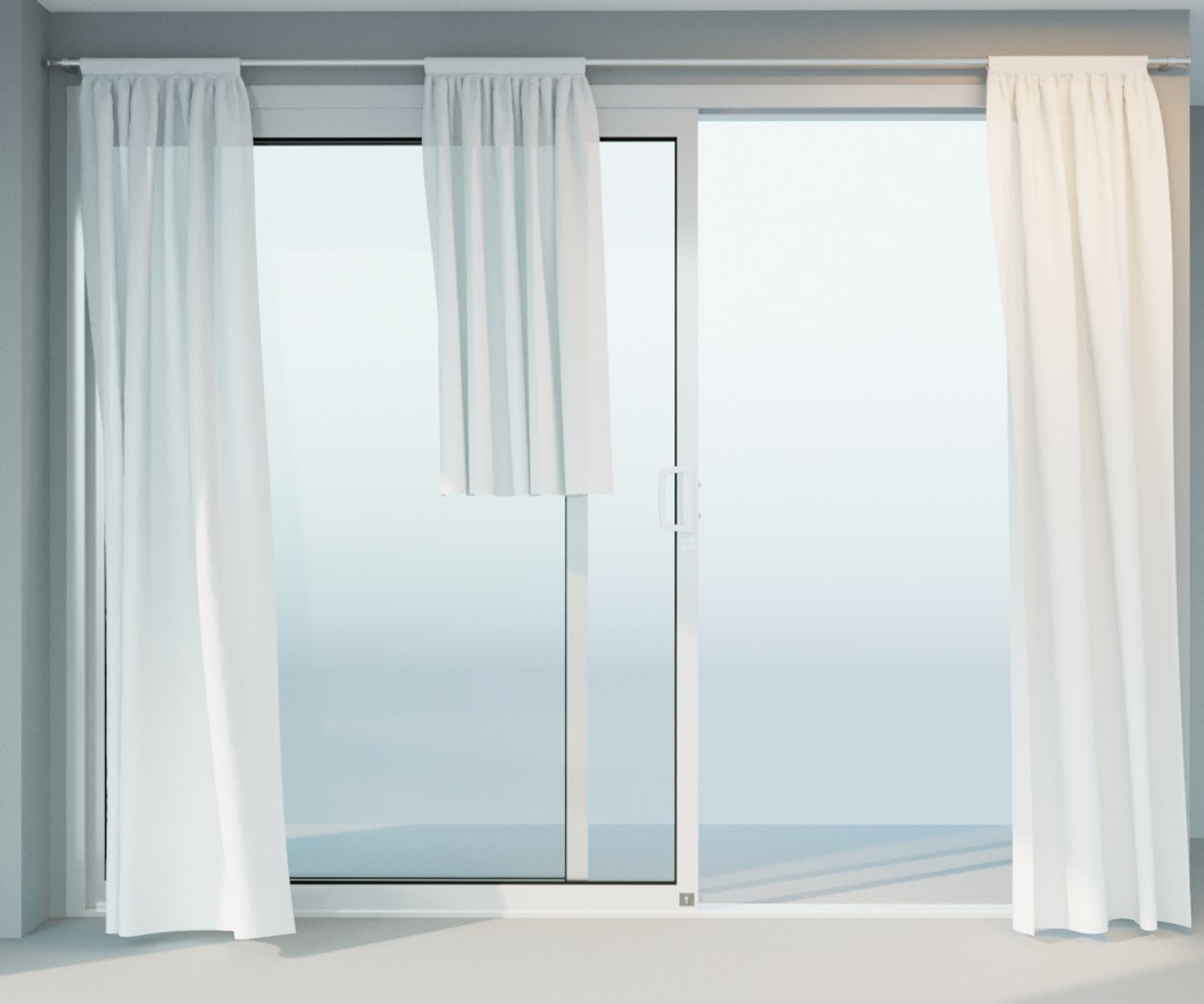 3d 3 Curtain Animation Sliding