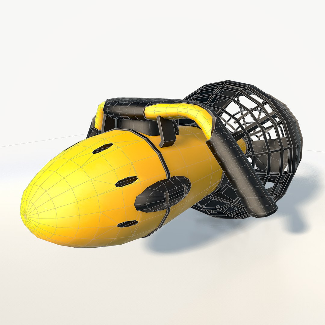 3D yellow underwater model | 1144628 | TurboSquid