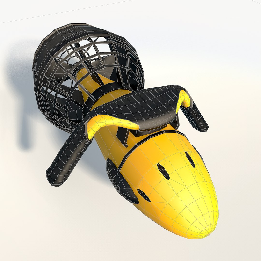 3D yellow underwater model | 1144628 | TurboSquid