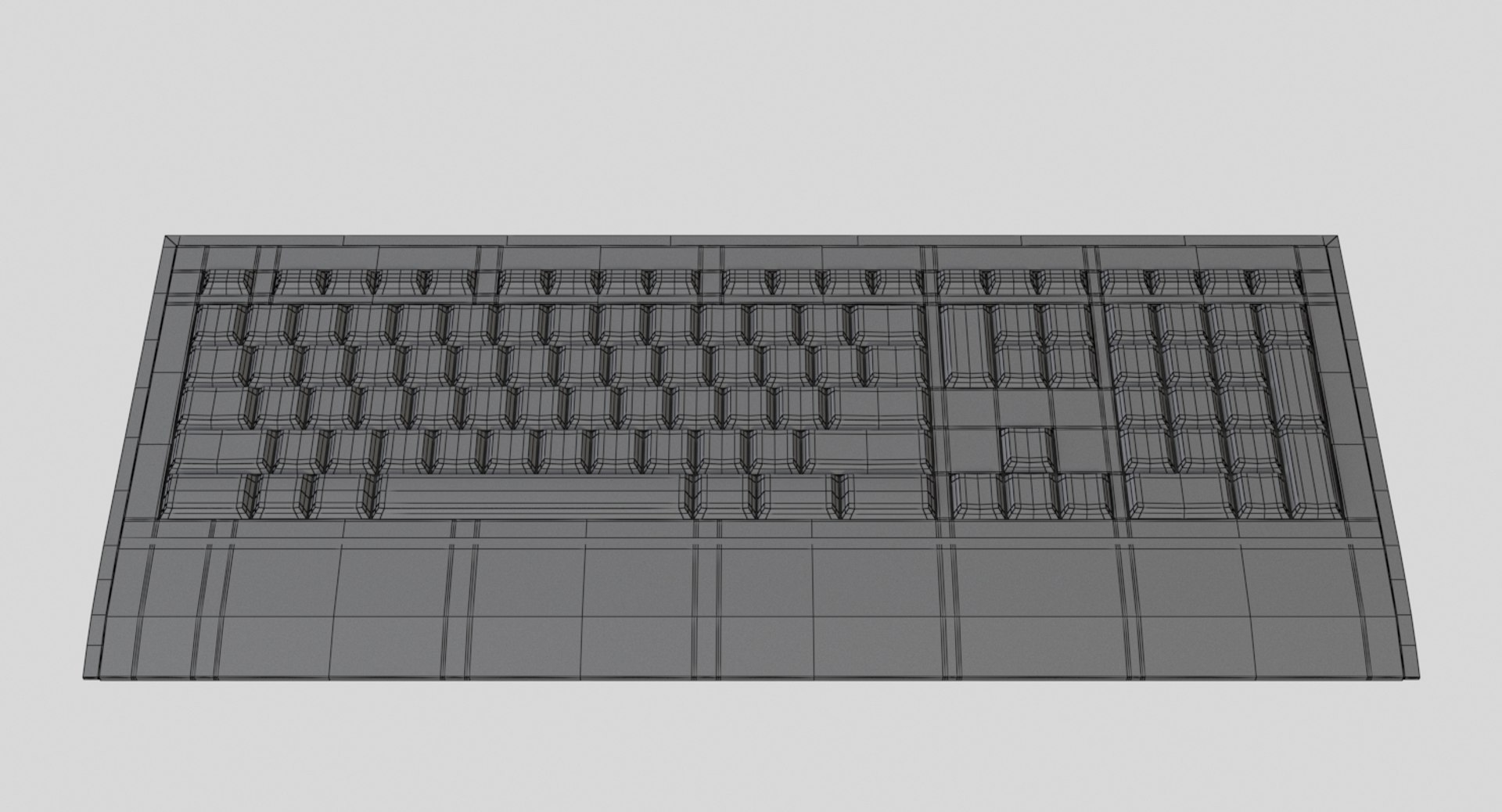 3D model computer keyboard logitech k740 - TurboSquid 1333377
