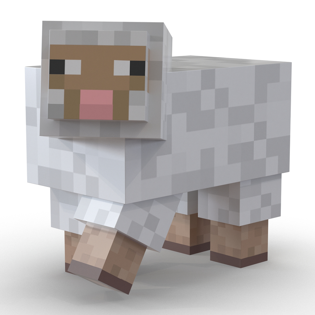 3d minecraft sheep model