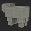 3d Minecraft Sheep Model