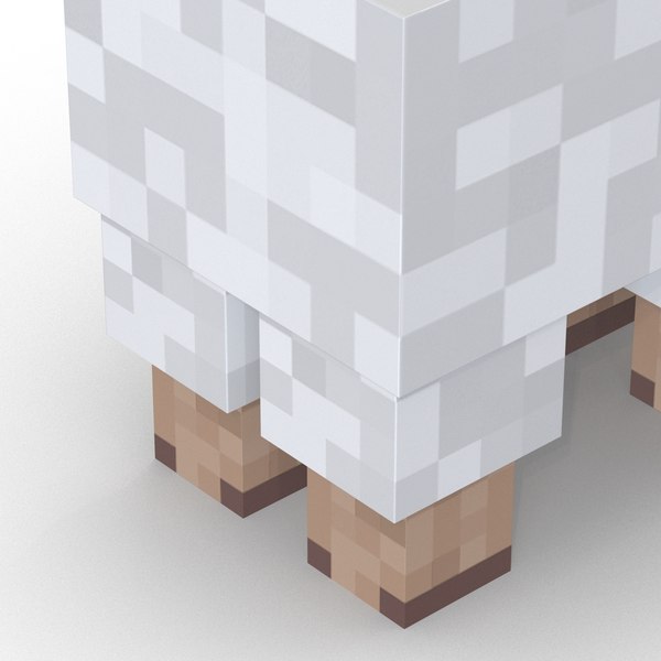3d minecraft sheep model
