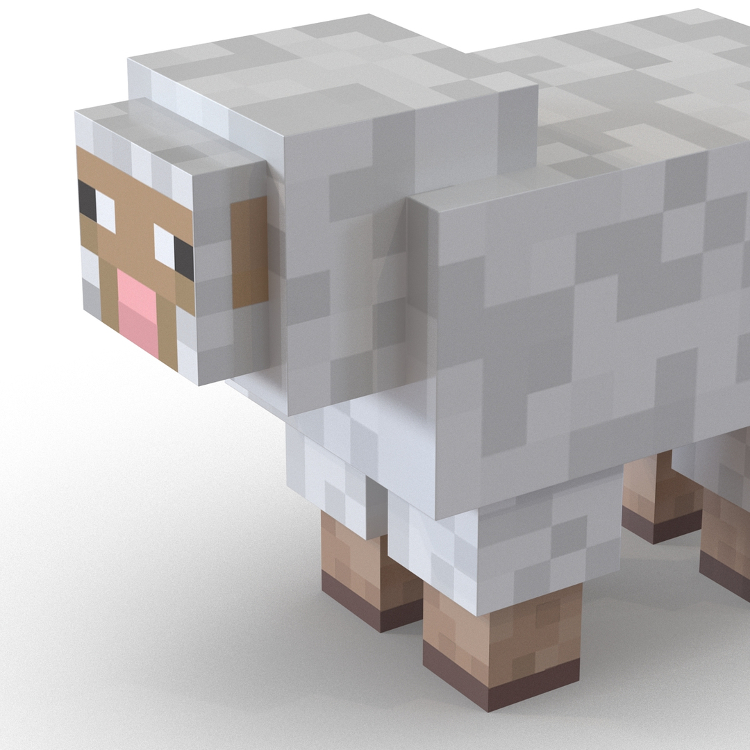 3d minecraft sheep model